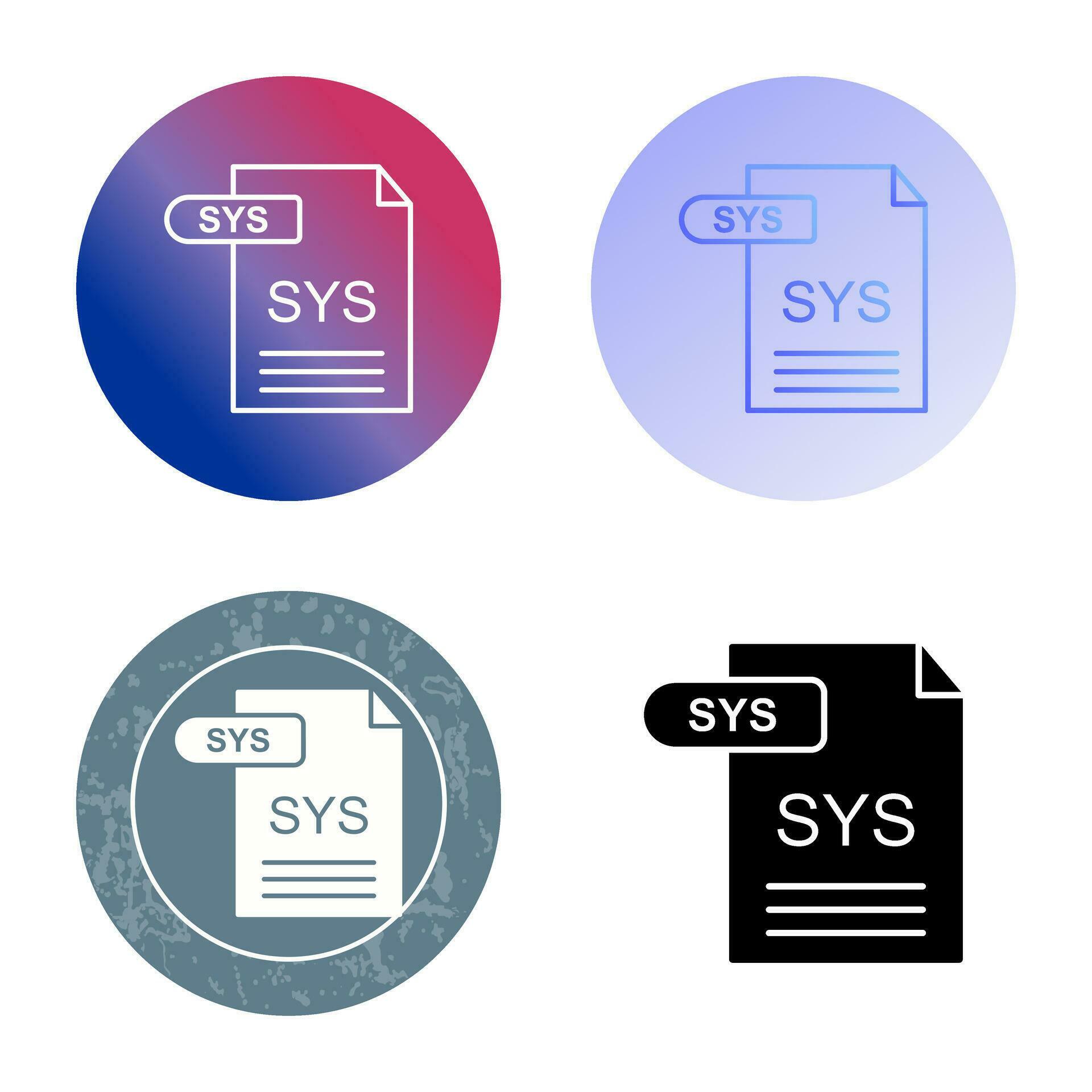 SYS Vector Icon 34145724 Vector Art at Vecteezy