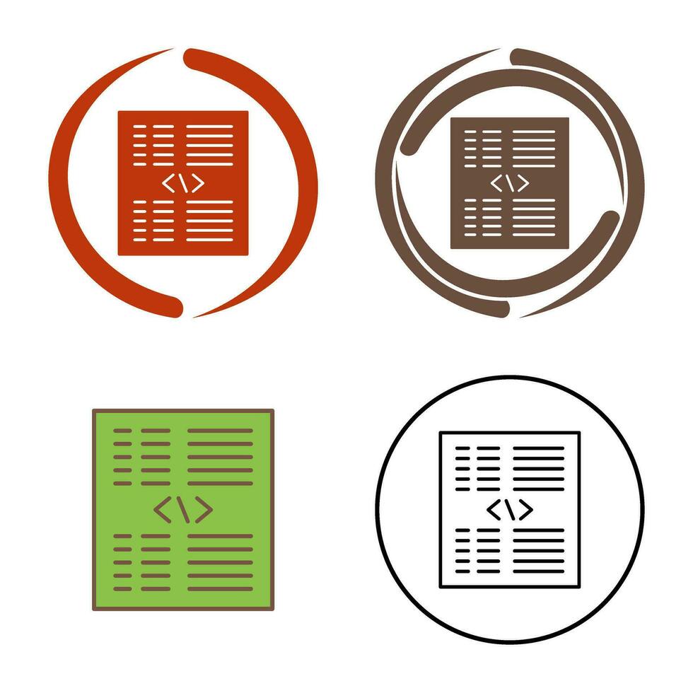 Piece of Code Vector Icon 34155463 Vector Art at Vecteezy