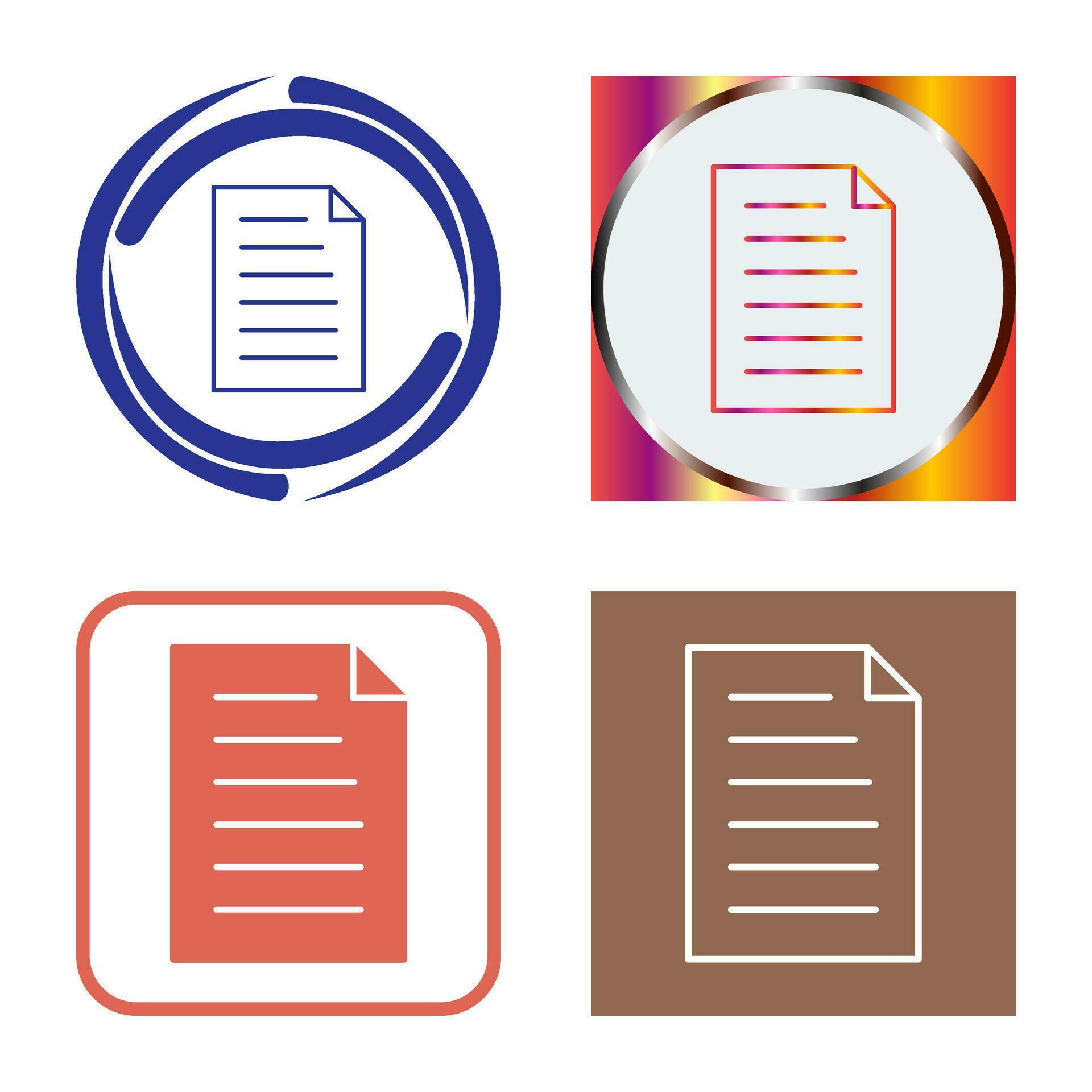 Unique Document Vector Icon 34156381 Vector Art at Vecteezy