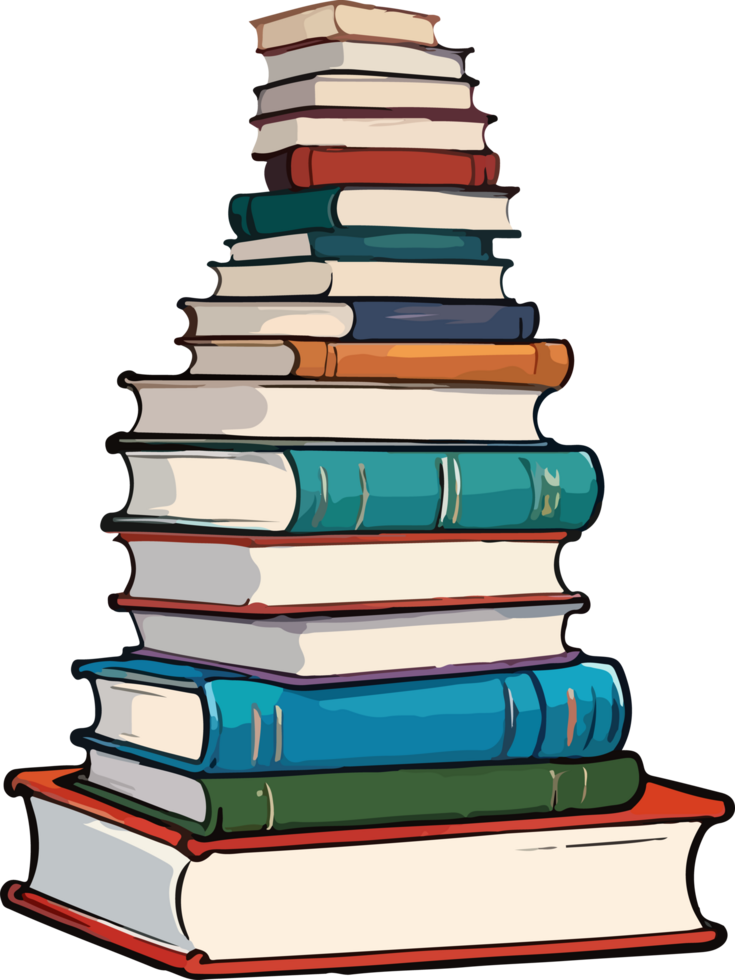 empiler de livres dessin animé png image ai génératif 34163738 PNG empiler de livres dessin animé png image ai génératif 34163738 PNG