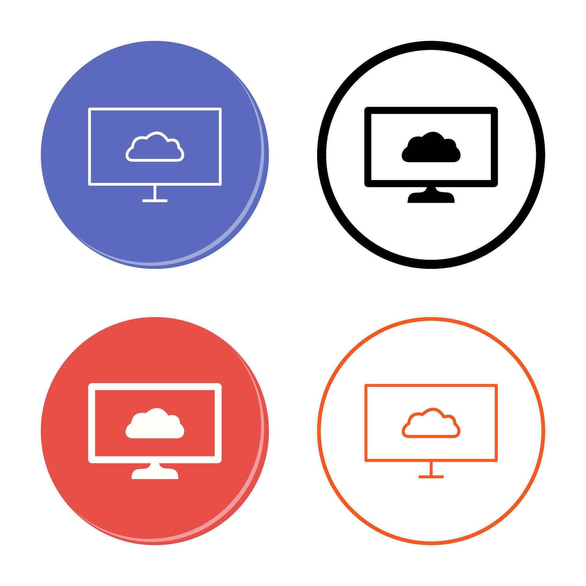 Unique Cloud System Vector Icon 34163897 Vector Art at Vecteezy