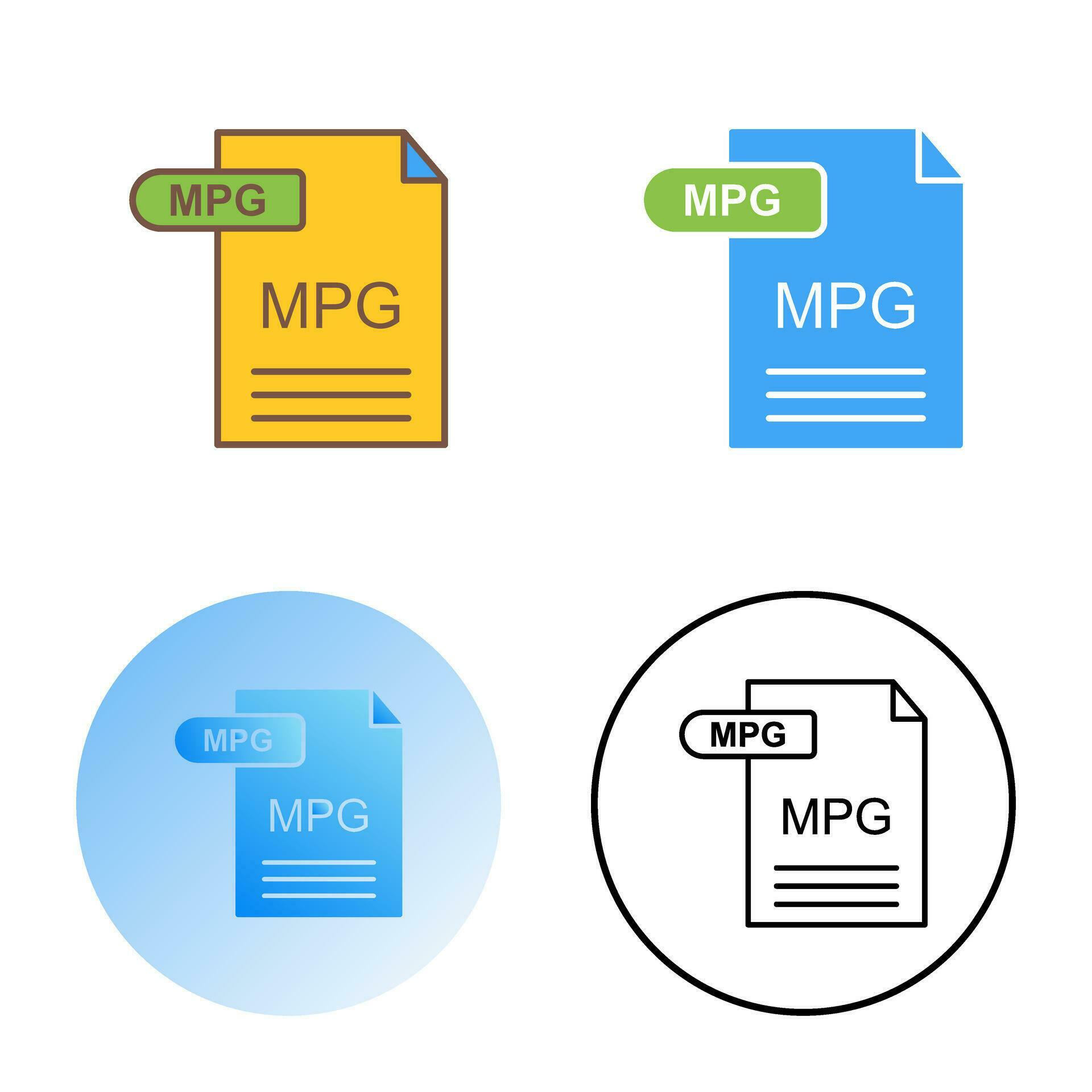 MPG Vector Icon 34169321 Vector Art at Vecteezy