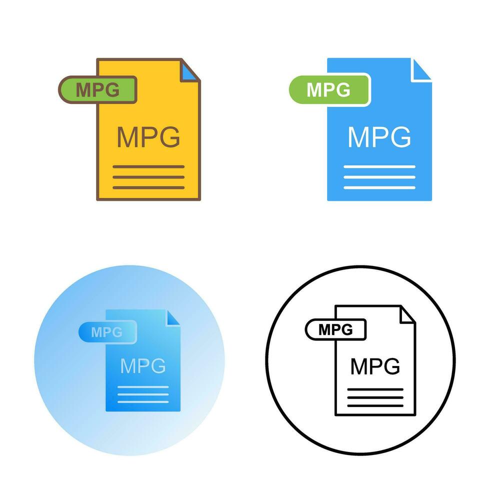 MPG Vector Icon 34169321 Vector Art at Vecteezy