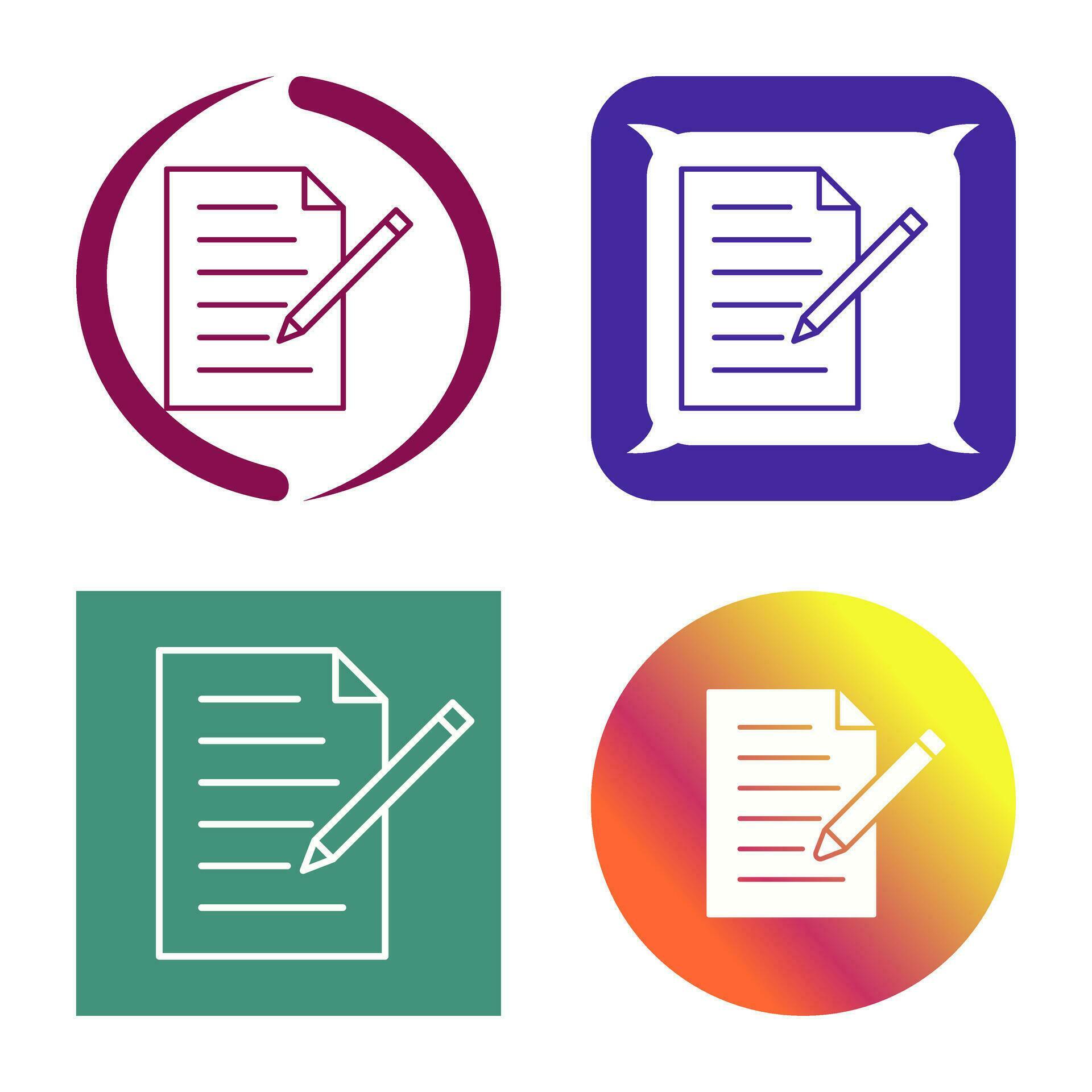 Unique Edit Document Vector Icon 34174884 Vector Art at Vecteezy