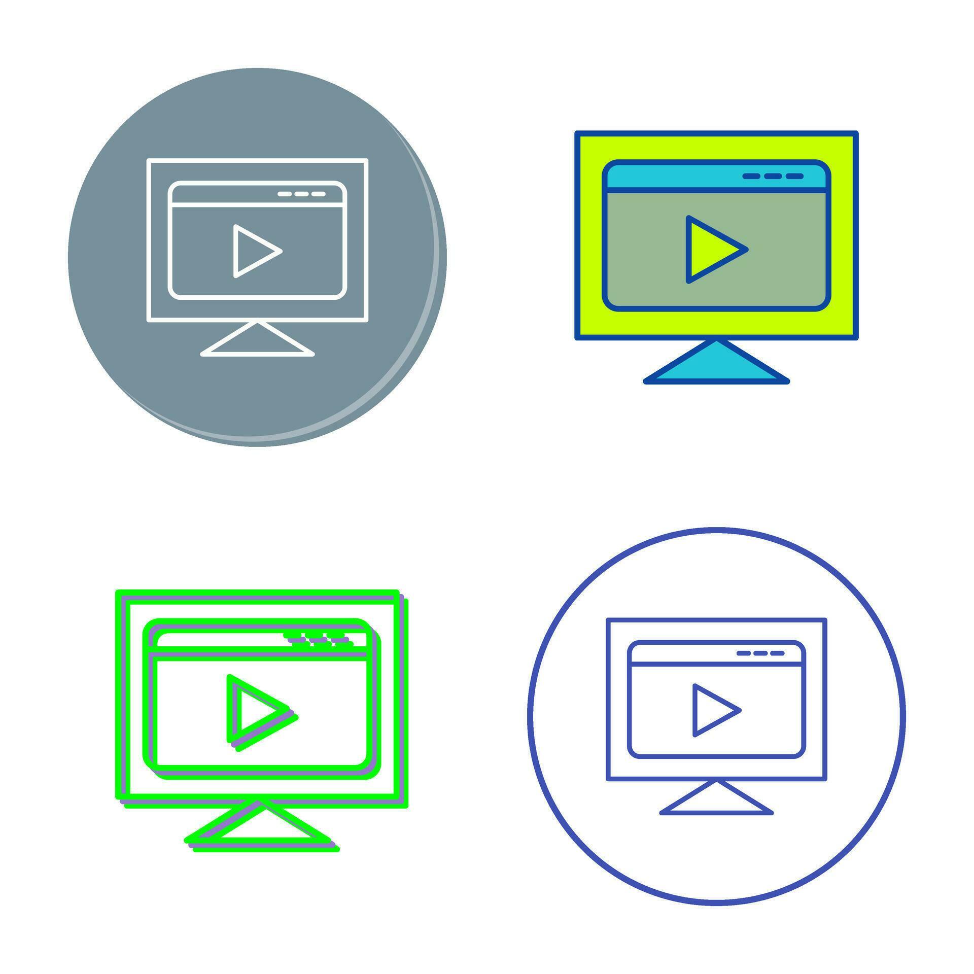 Video Streaming Vector Icon 34175310 Vector Art at Vecteezy