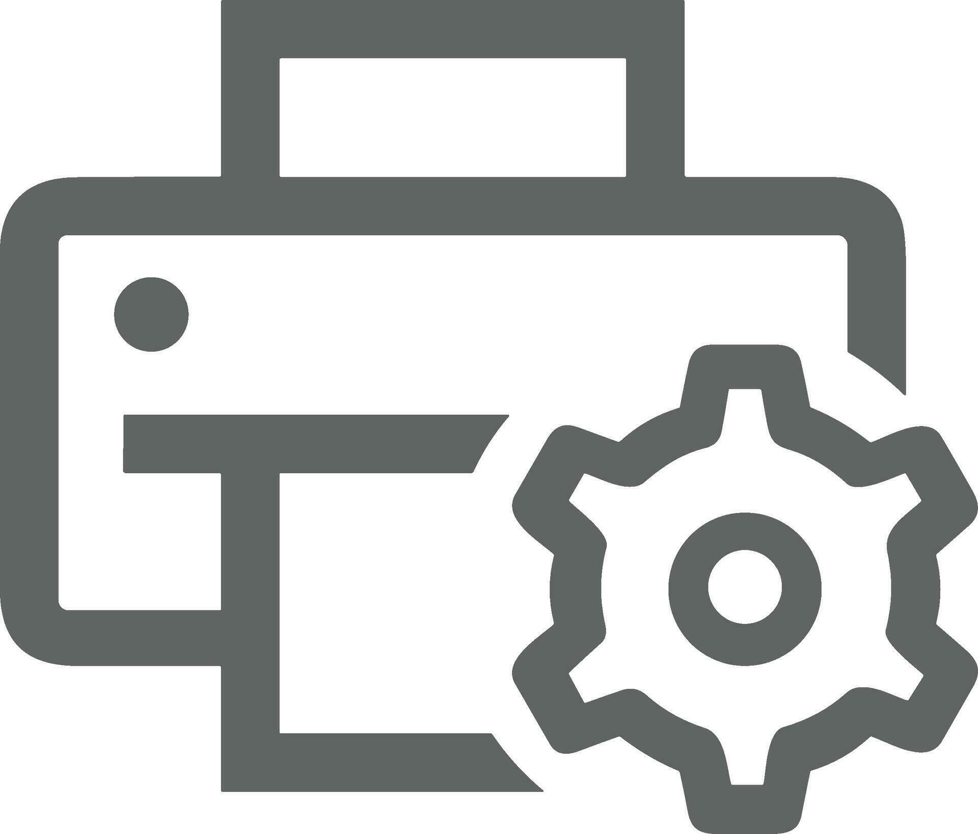 Gear setting symbol icon vector image. Illustration of the industrial wheel mechine mechanism ...