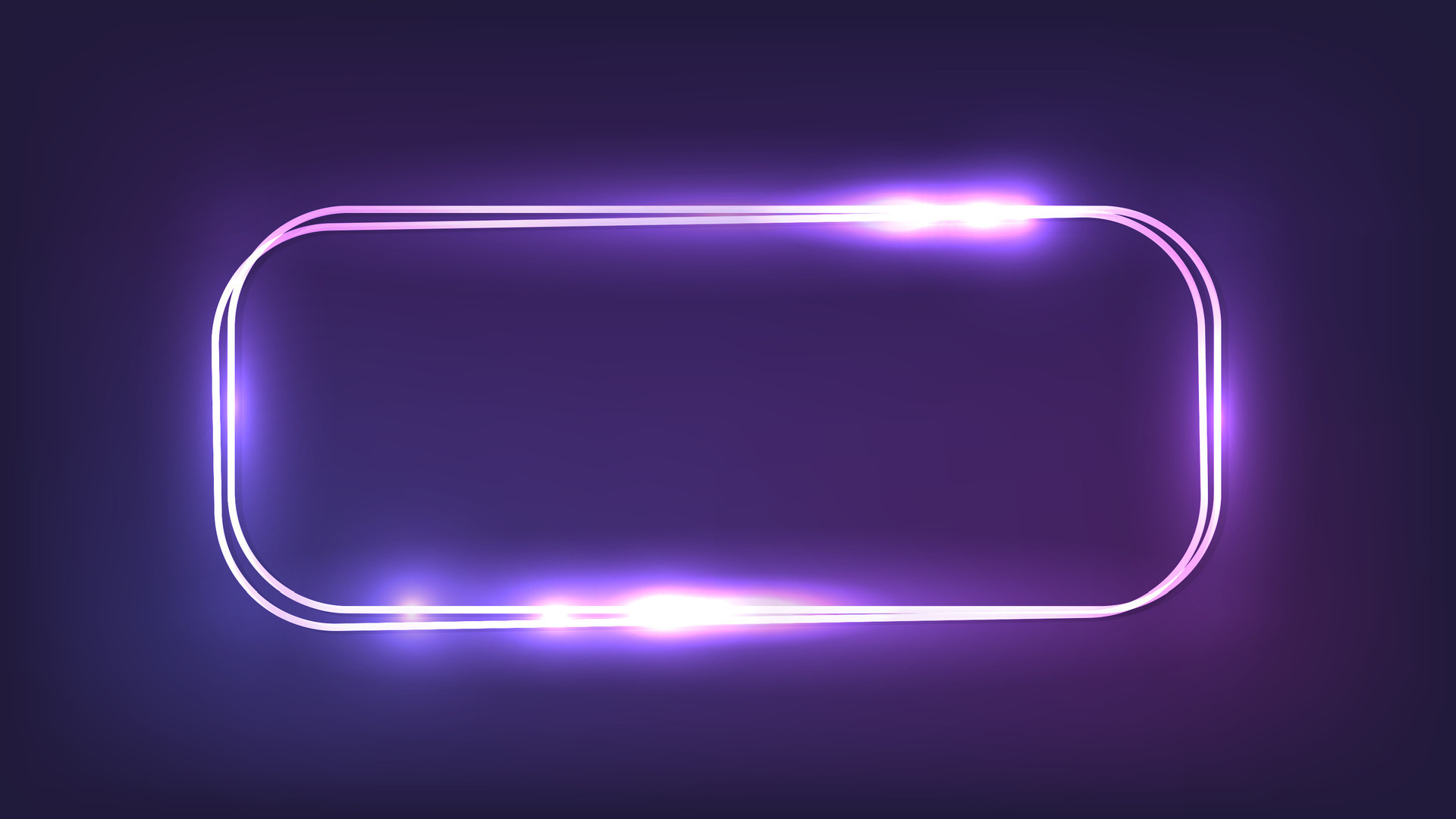 Neon double rounded rectangular frame 34198139 Vector Art at Vecteezy