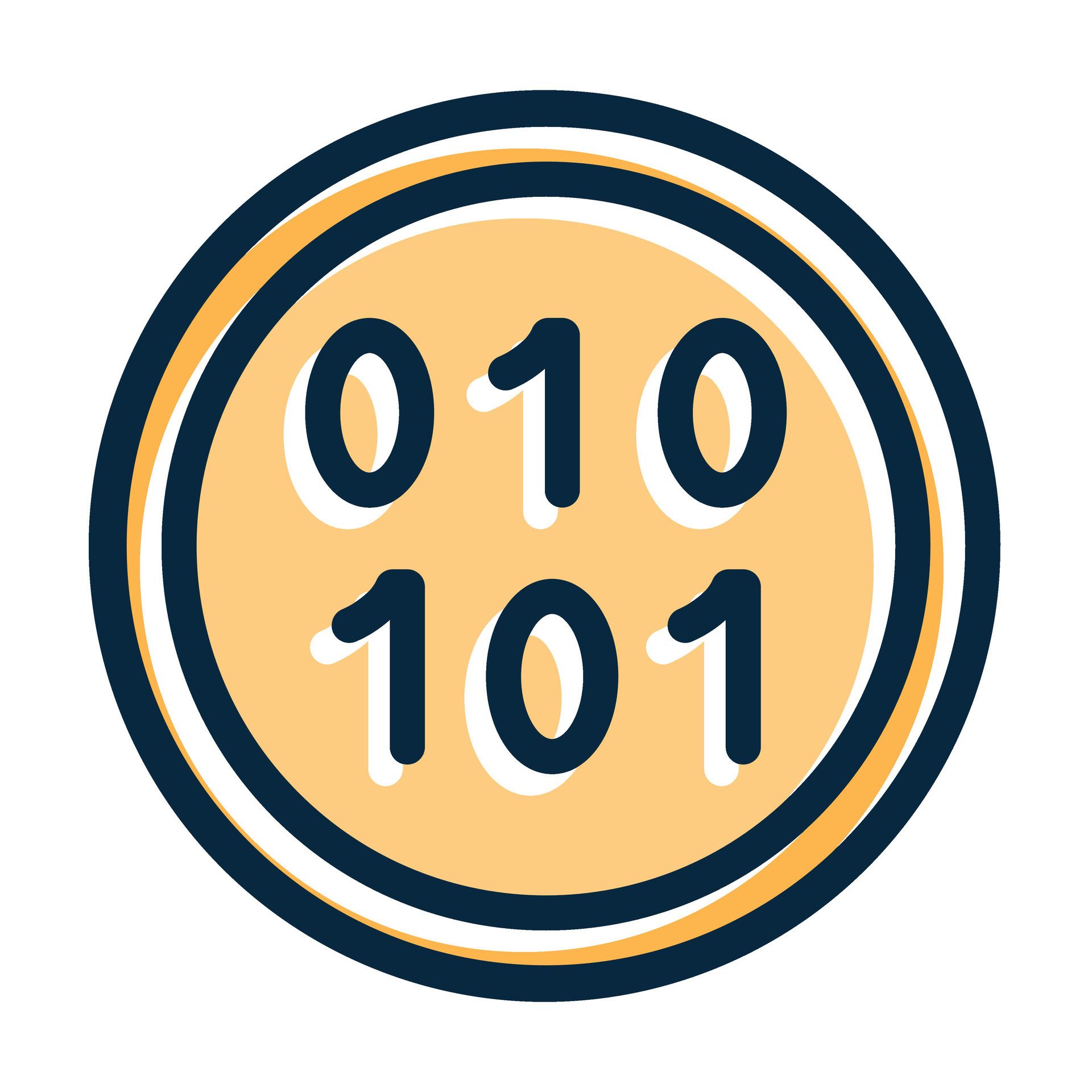 Binary Vector Thick Line Filled Dark Colors 34201307 Vector Art at Vecteezy