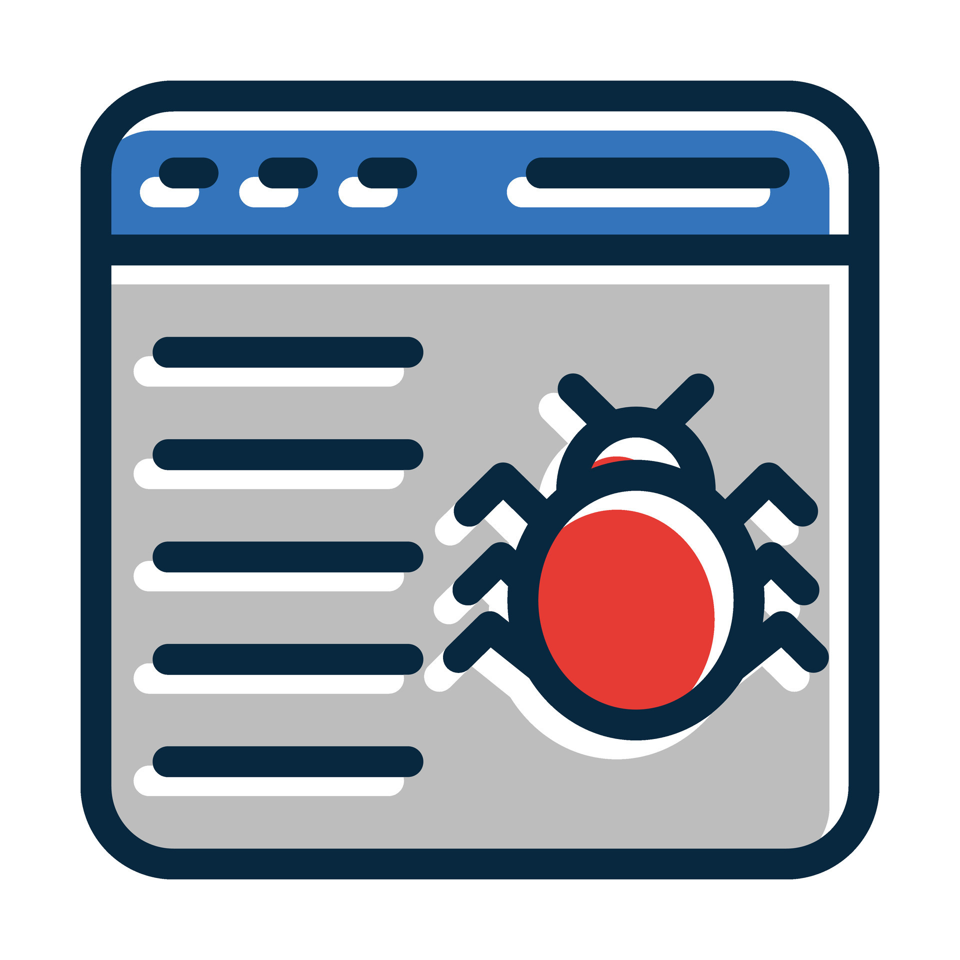 Malware Vector Thick Line Filled Dark Colors 34202179 Vector Art at ...