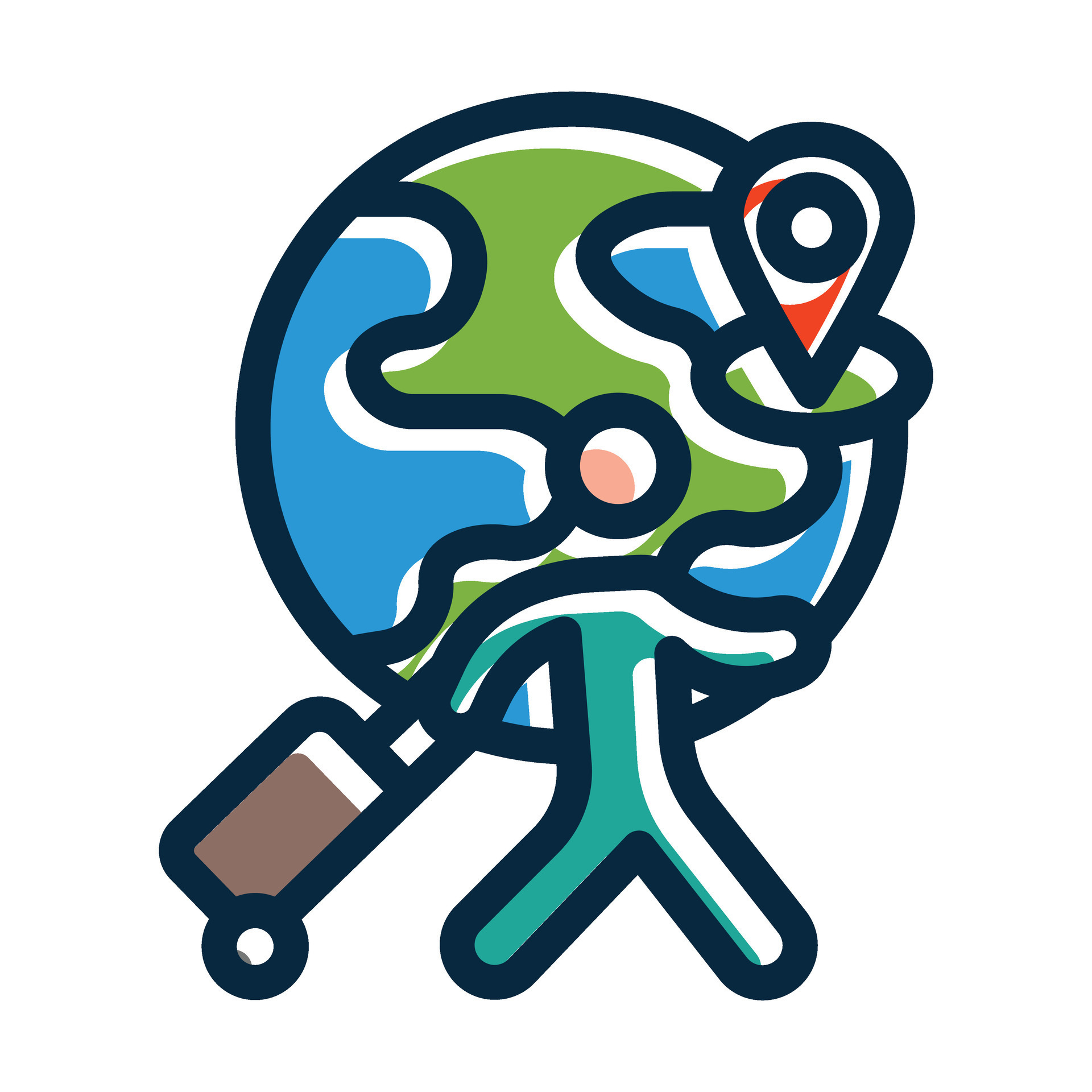 Migration Vector Thick Line Filled Dark Colors 34202628 Vector Art at ...