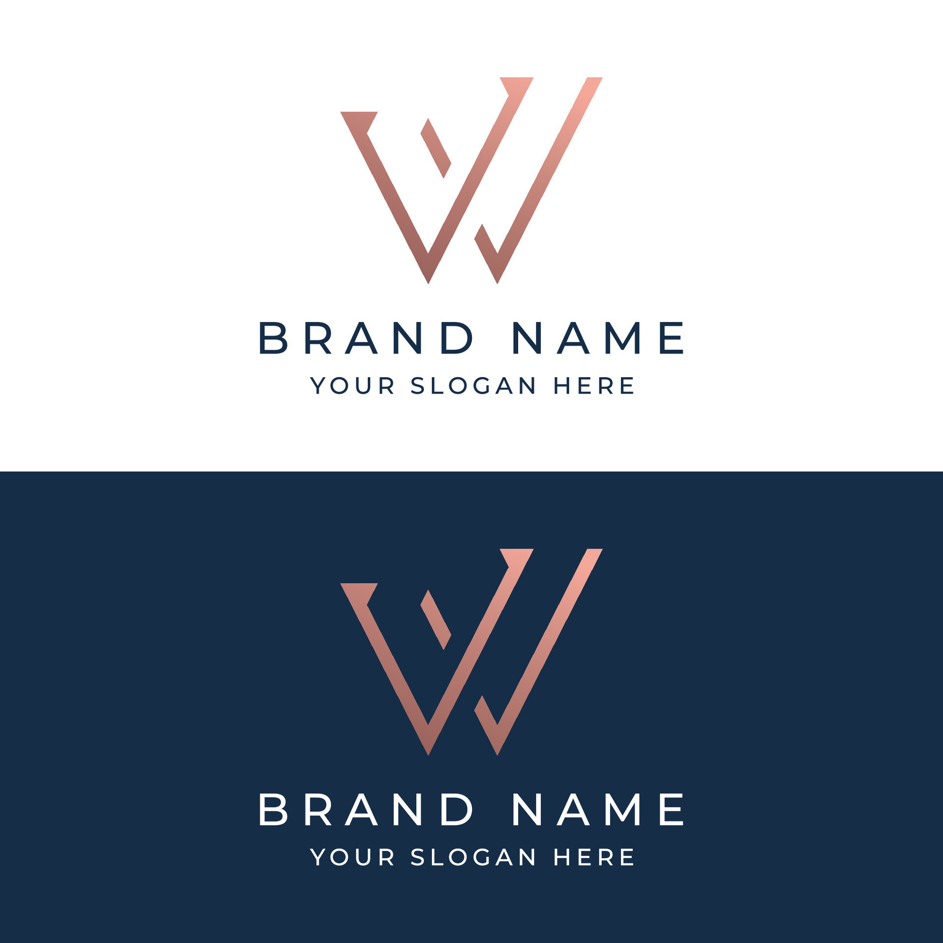 Modern and luxurious geometric W initial letter logo element. Logo for ...