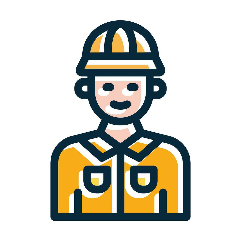 Archaeologist Vector Thick Line Filled Dark Colors 34203806 Vector Art ...