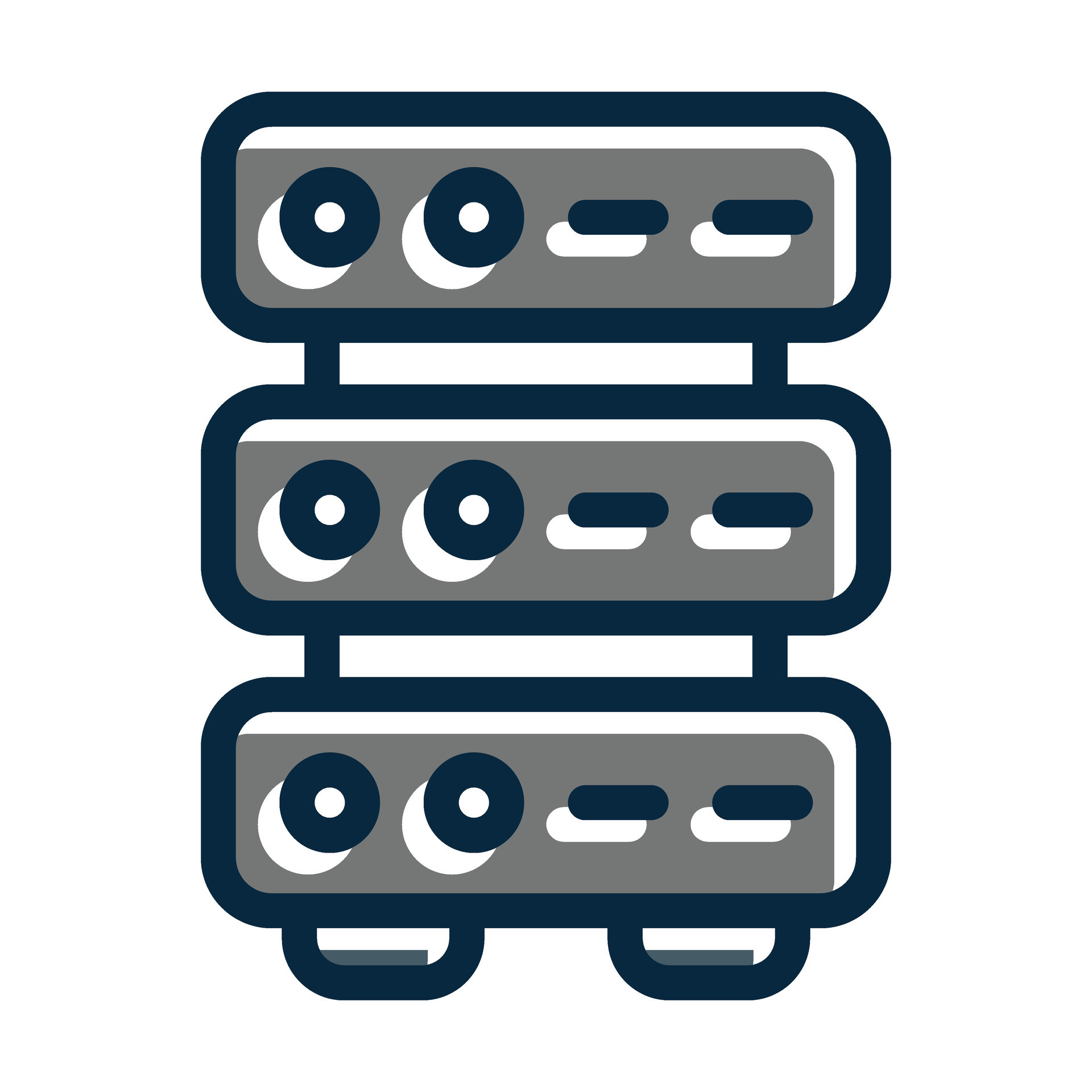 Server Vector Thick Line Filled Dark Colors 34203903 Vector Art At Vecteezy