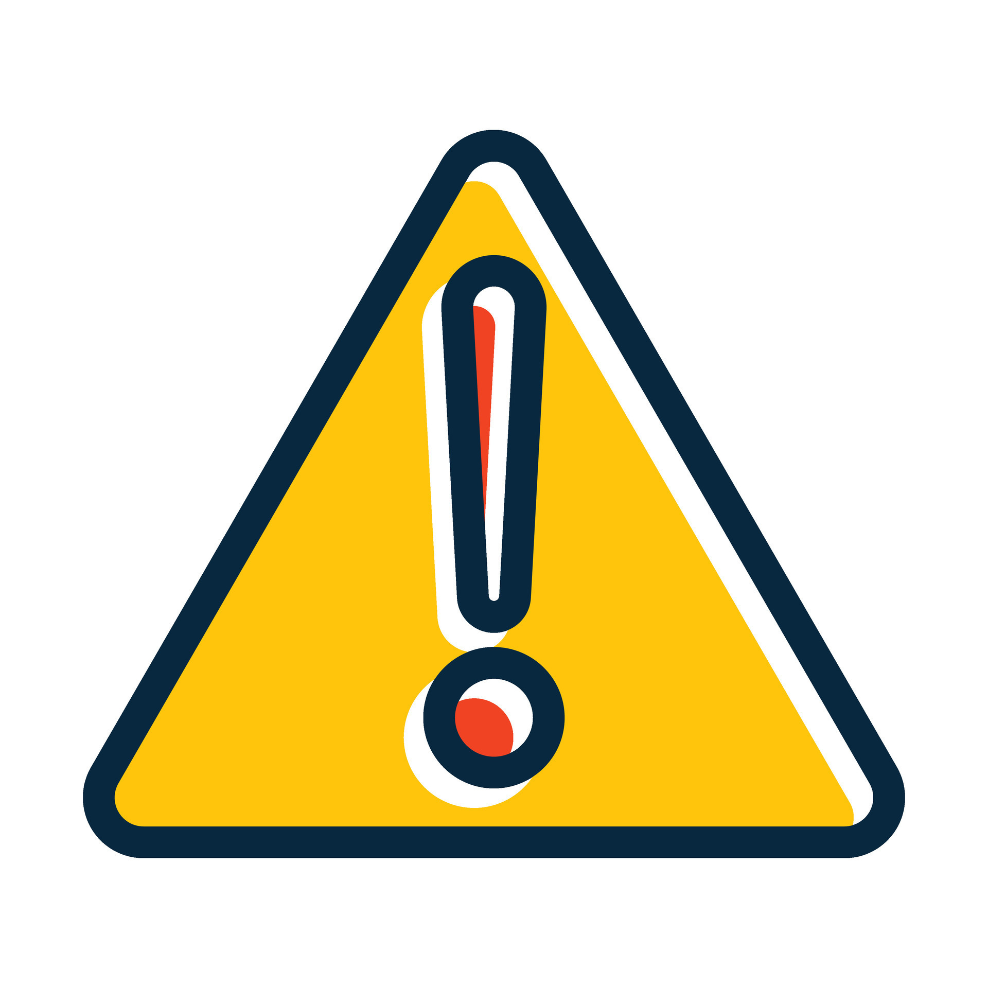 Attention Vector Thick Line Filled Dark Colors 34203909 Vector Art at ...