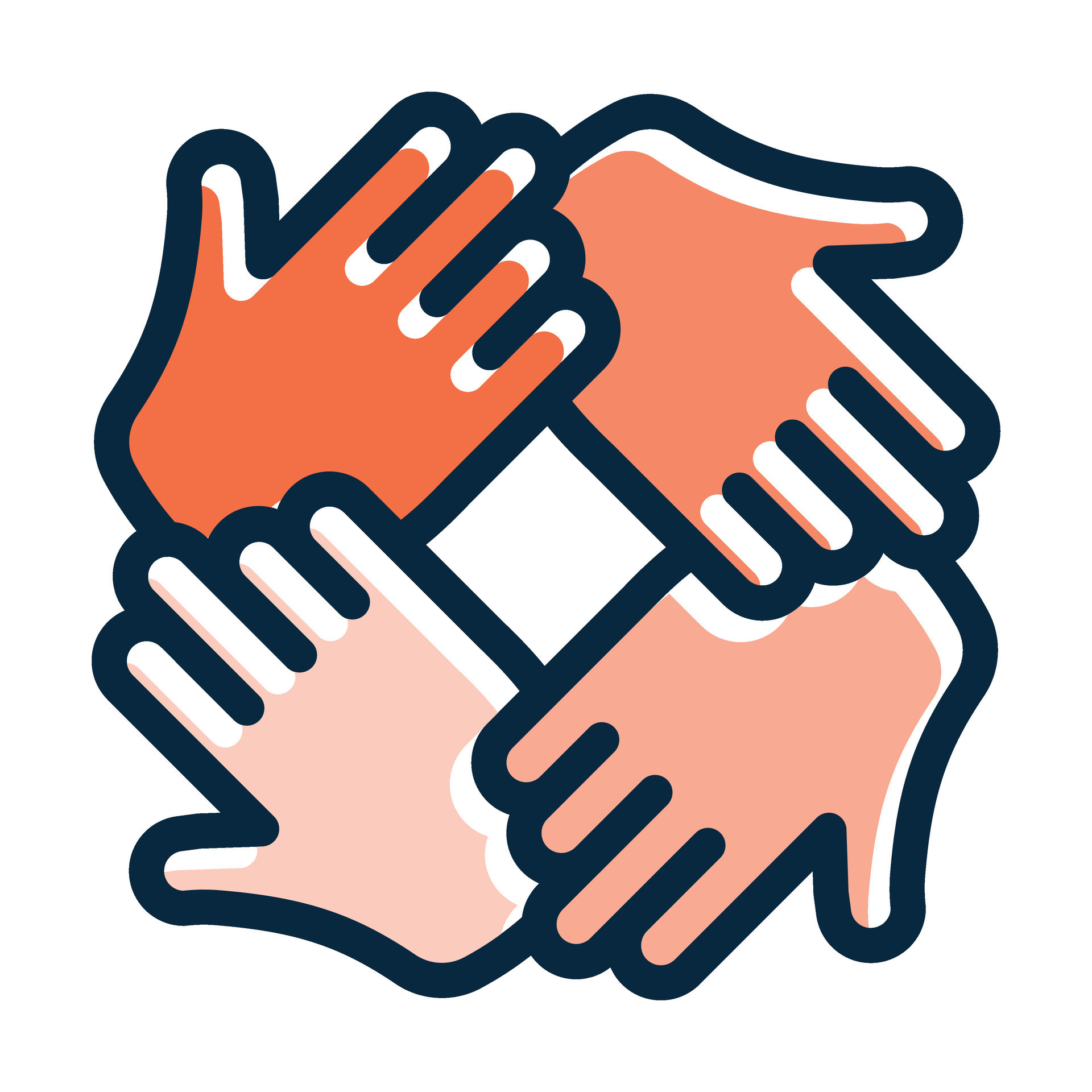 Team Work Vector Thick Line Filled Dark Colors 34203967 Vector Art at ...