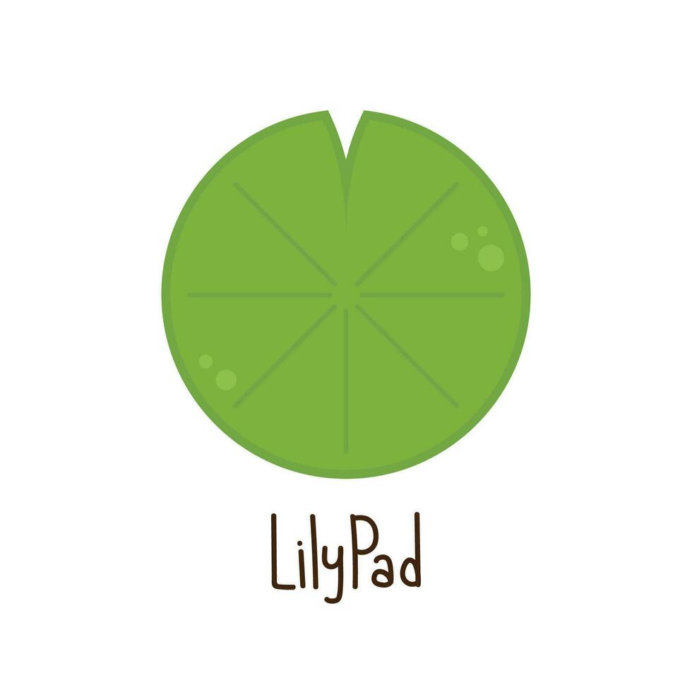 Lily Pad Icon Lily Cartoon Vector On White Background 34204581 Vector Art At Vecteezy