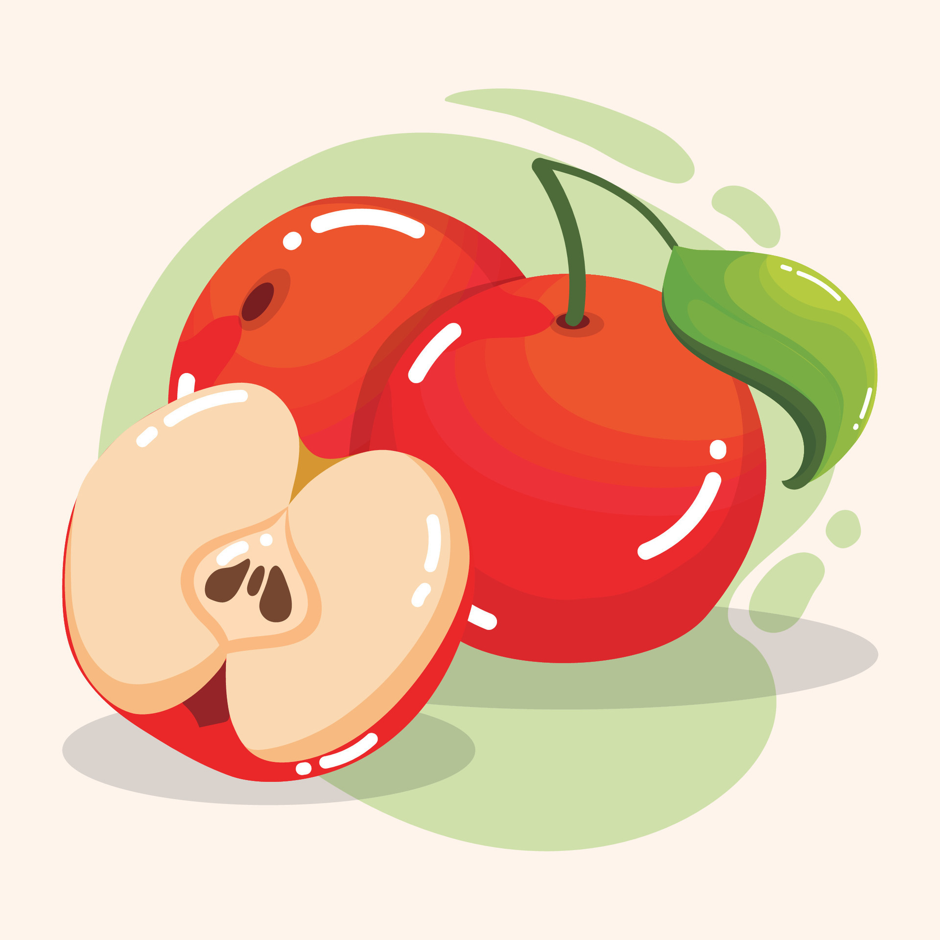 Isolated apple icon Healthy food Vector illustration 34205894 Vector ...