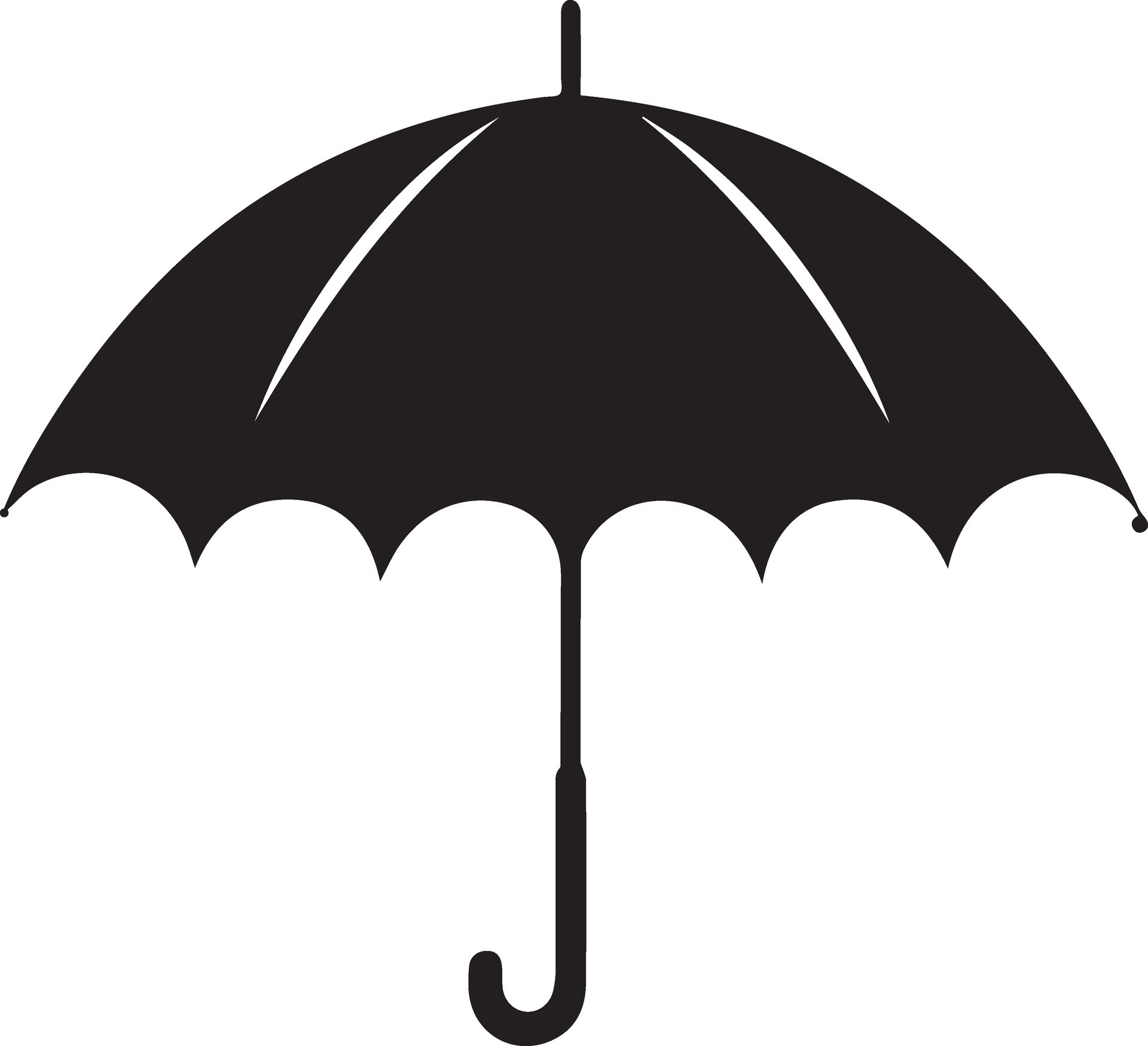 Umbrella vector silhouette illustration, umbrella flat illustration ... Umbrella vector silhouette illustration, umbrella flat illustration ...