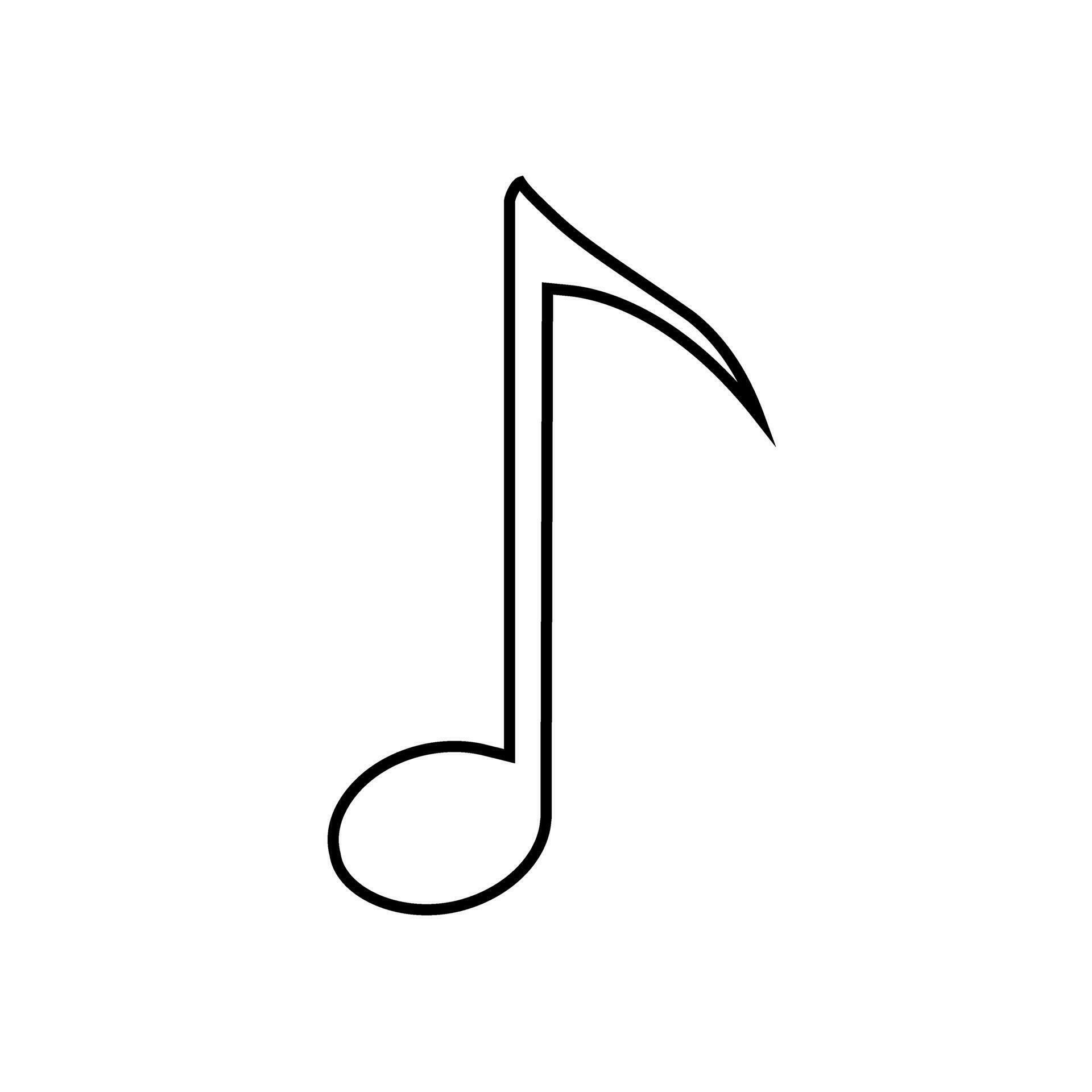 Music notes vector icon. Note illustration sign. Music symbol or logo ...