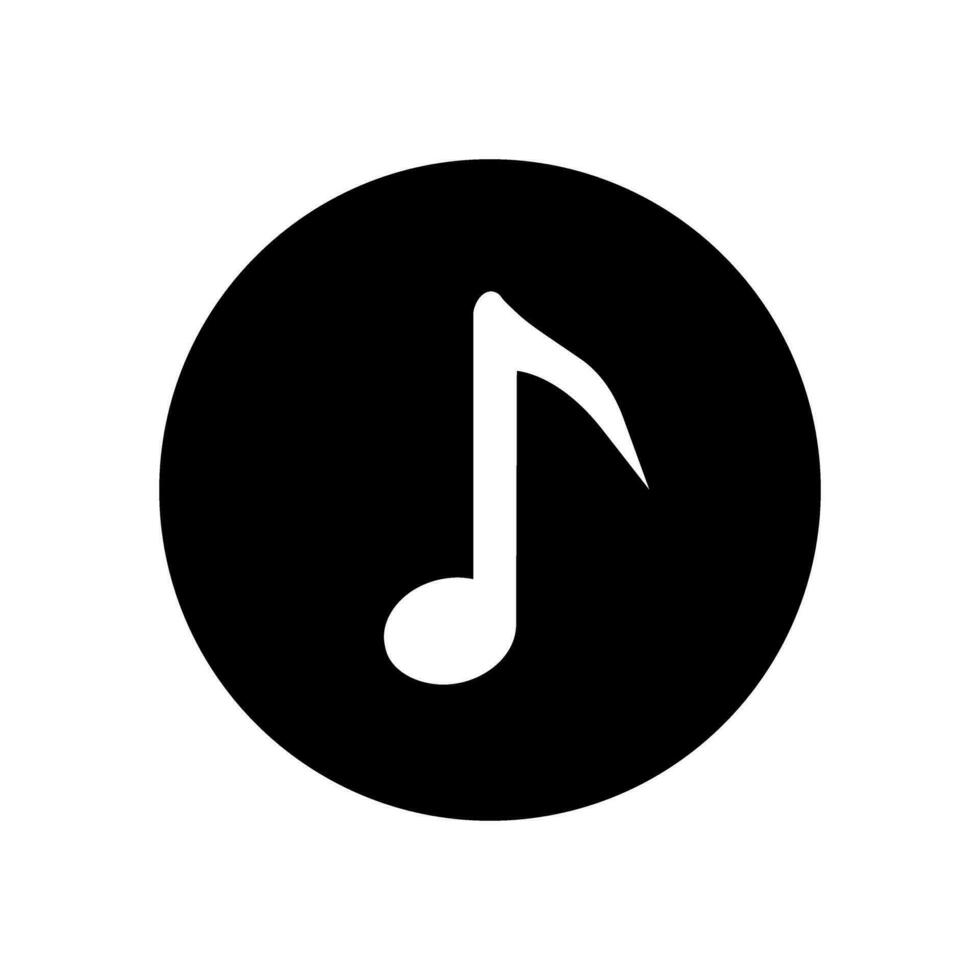 Music notes vector icon. Note illustration sign. Music symbol or logo ...