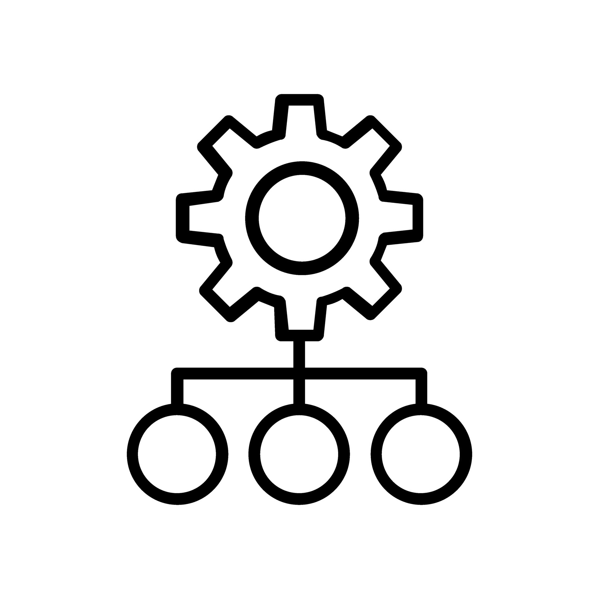 Function settings icon vector set. editable illustration sign ...