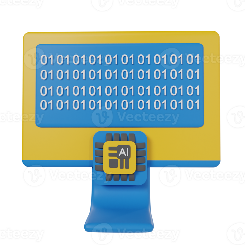 Future Tech Artificial Intelligence 3d Icon Render Clipart 34217495 Png