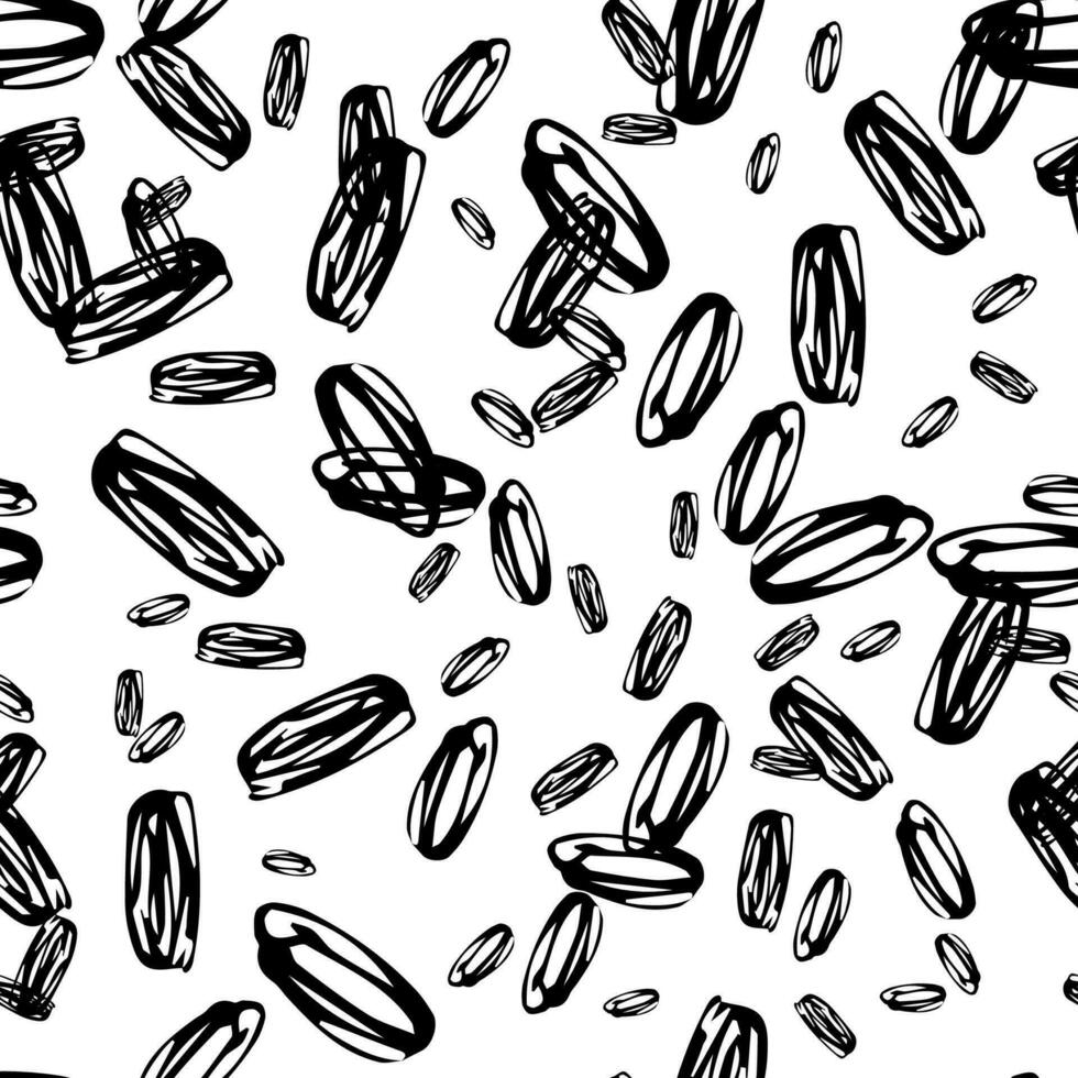 Seamless pattern with sketch oval shape 34219390 Vector Art at Vecteezy