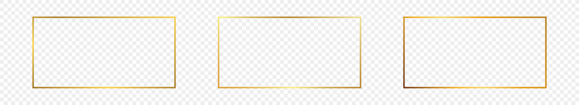 Gold glowing rectangular shape frame 34219391 Vector Art at Vecteezy