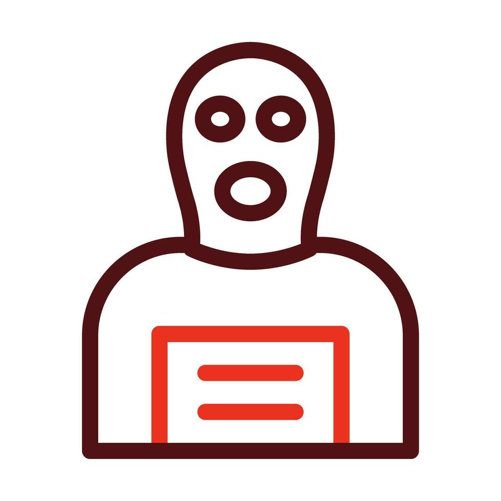 Criminal Vector Thick Line Two Color Icons For Personal And Commercial ... Criminal Vector Thick Line Two Color Icons For Personal And Commercial ...