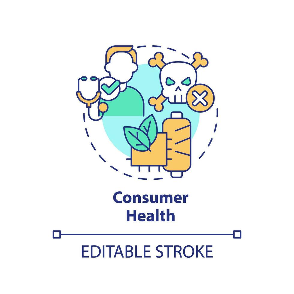 2D editable multicolor icon consumer health concept, simple isolated ... 2D editable multicolor icon consumer health concept, simple isolated ...
