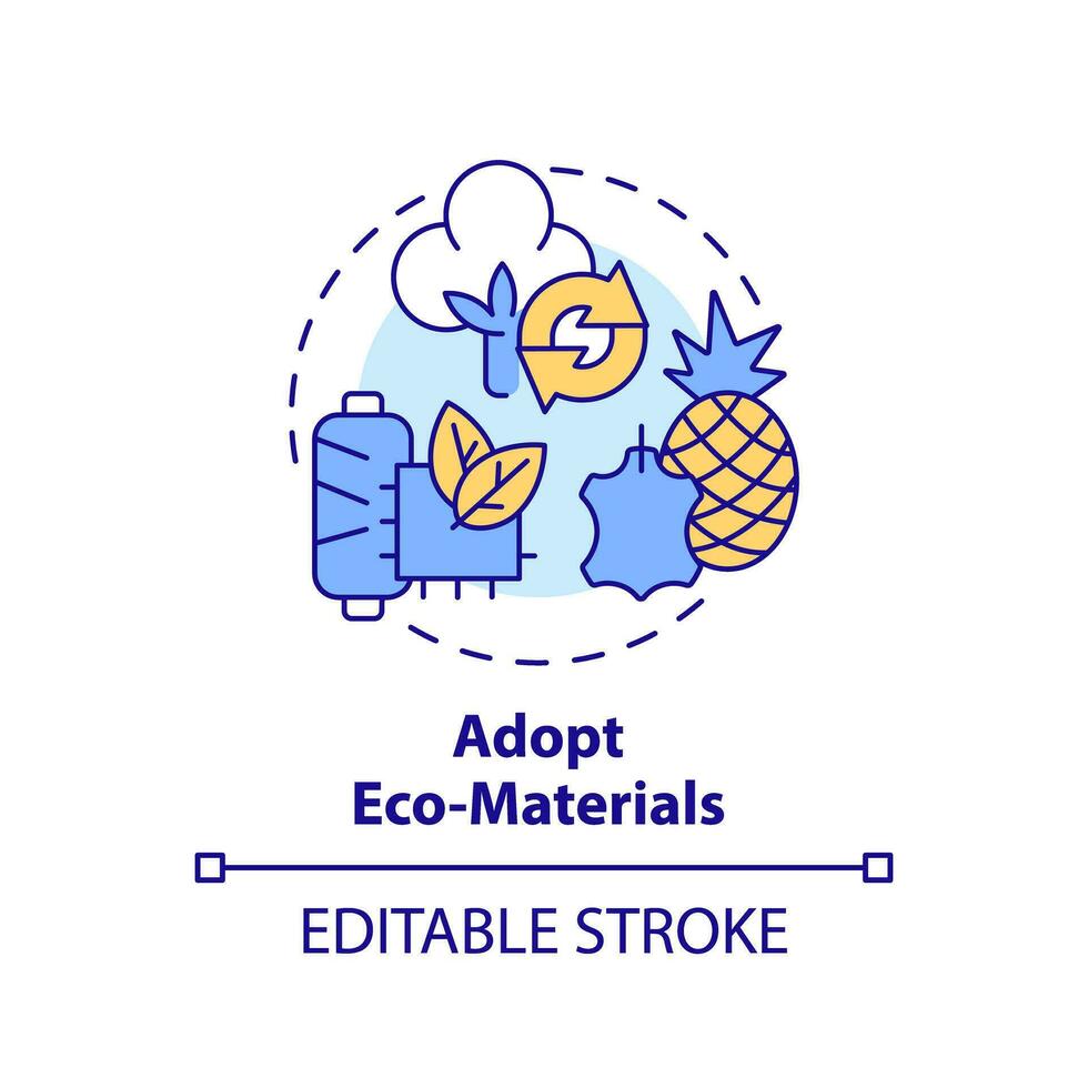 2D editable multicolor icon adopt eco materials concept, simple ... 2D editable multicolor icon adopt eco materials concept, simple ...