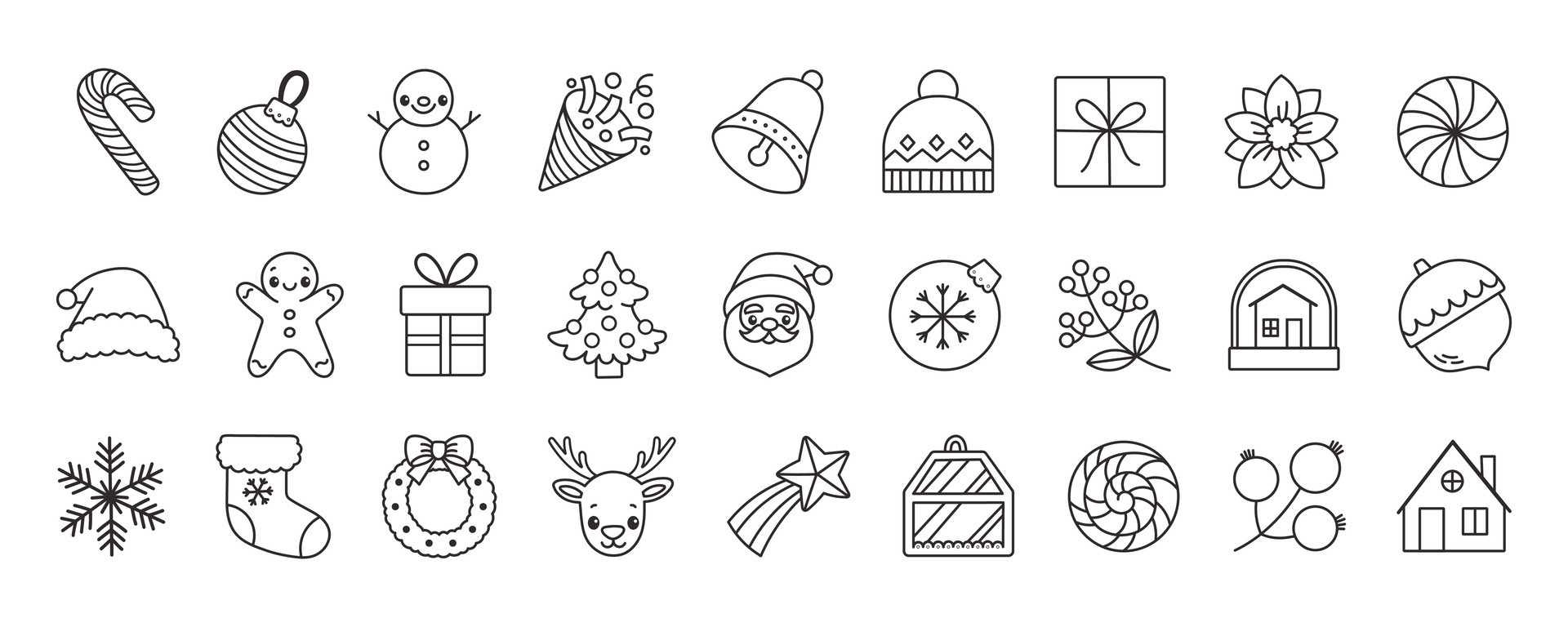 New year icon set many design elements. Vector illustrations. 34224846 ...