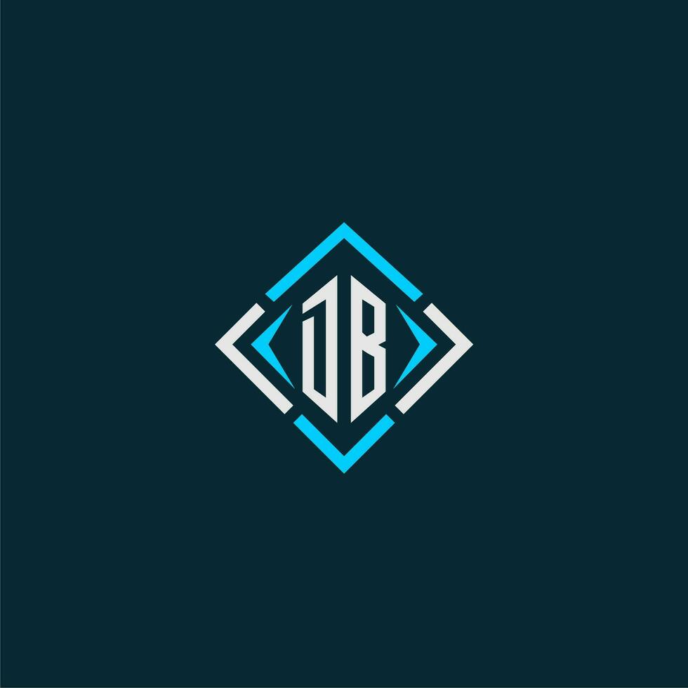 DB initial monogram logo with square style design 34229243 Vector Art at Vecteezy