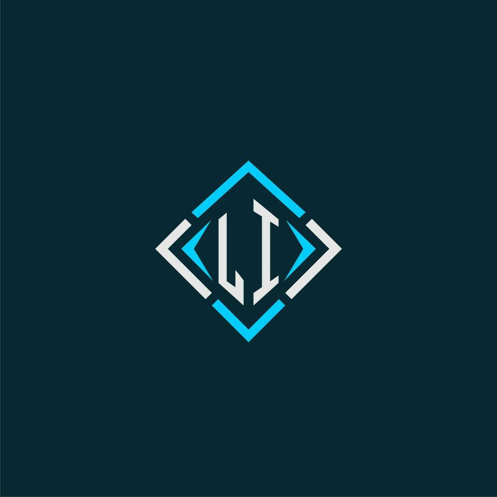 LI initial monogram logo with square style design 34229971 Vector Art ... LI initial monogram logo with square style design 34229971 Vector Art ...
