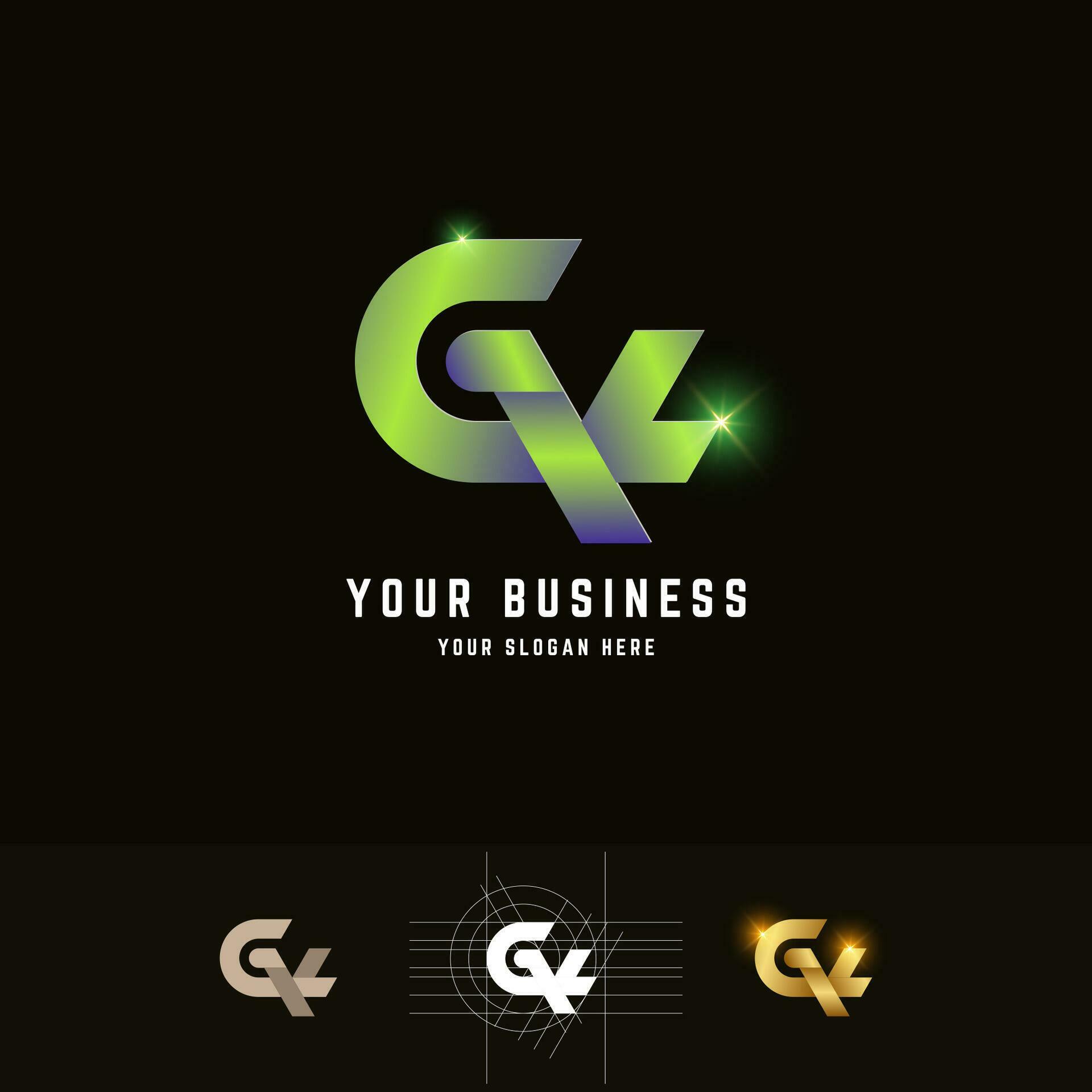 Letter GK or GYL monogram logo with grid method design 34234775 Vector Art at Vecteezy