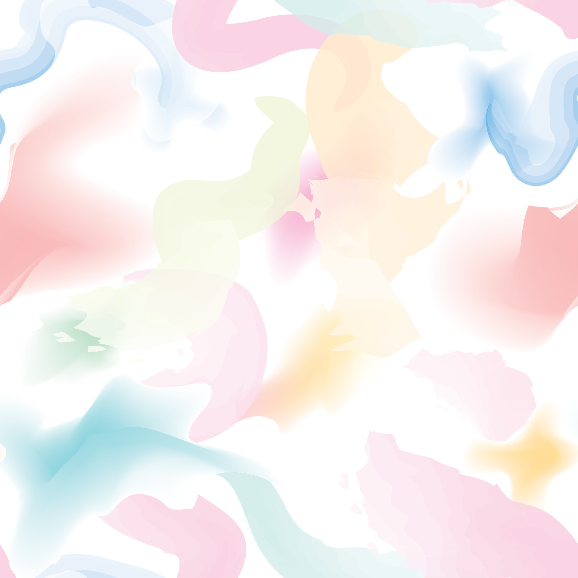 Abstract Wavy Lines Beautiful Seamless Watercolored Texture Endless Pattern In Bright Spring