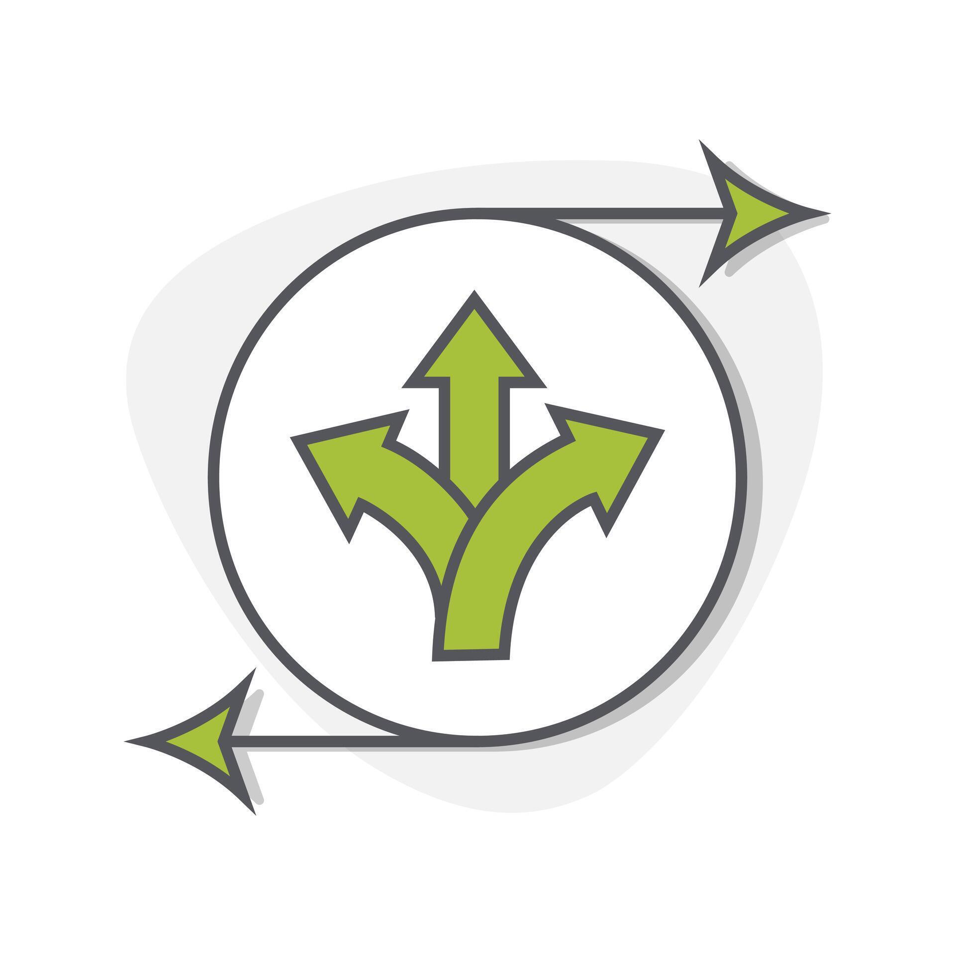 Agile Arrows Symbol Flexibility And Adaptability Icon Dynamic Movement Arrows Adaptive