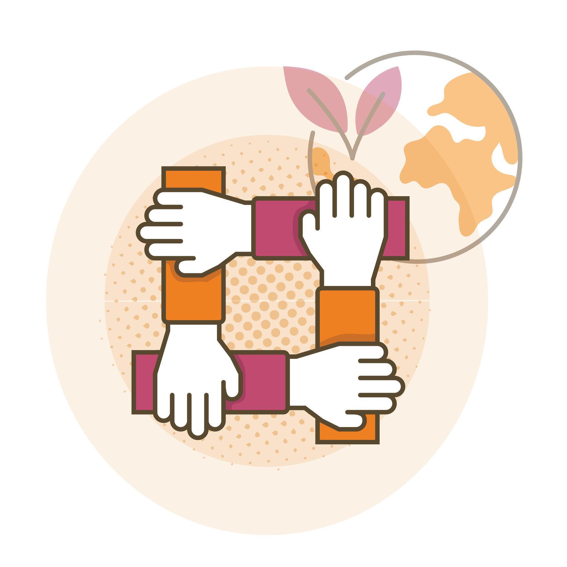 A Global Embrace Connecting Humanity Through Nature 34324846 Vector