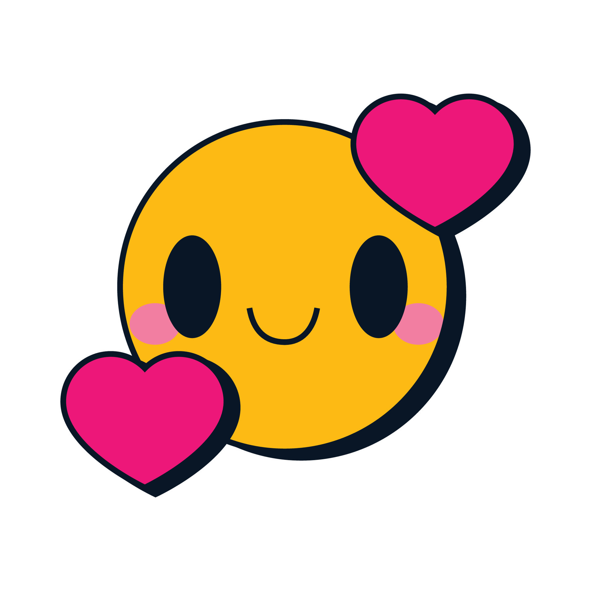 Vector love emoji on white background 34333361 Vector Art at Vecteezy