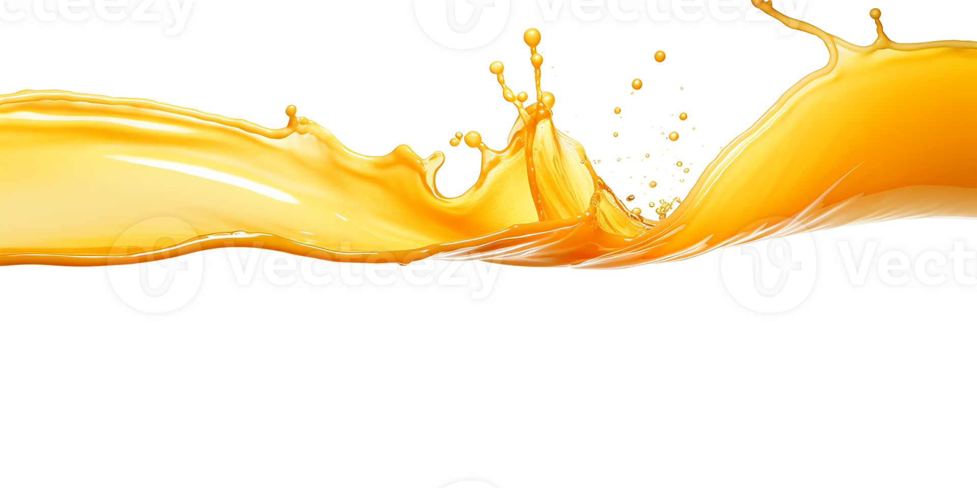 photorealistic image of an orange juice splash. splash of orange fruit juice with drops and ...