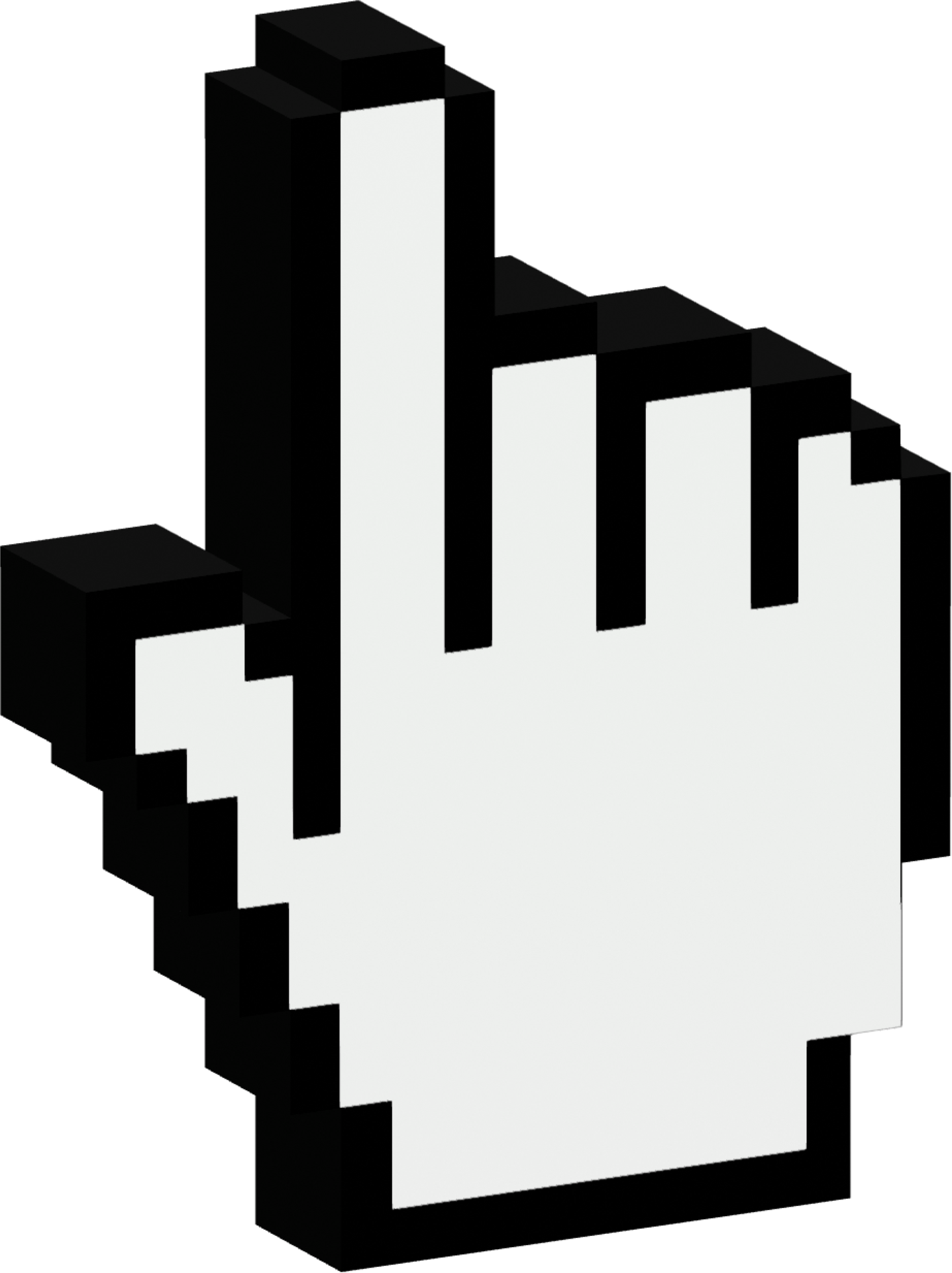 Isolated Computer Classic Mouse Control Finger Cursor Pointer 8 Bits Pixel Icon 34335107 Png 4084
