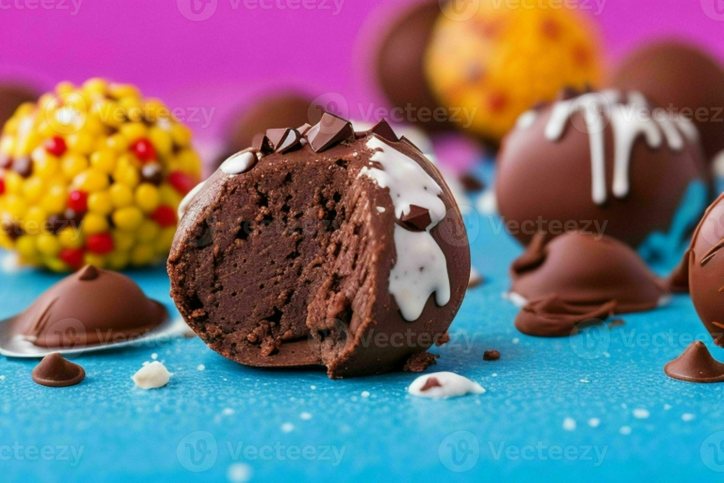 chocolate truffles. AI Generative Pro Photo 34335757 Stock Photo at Vecteezy