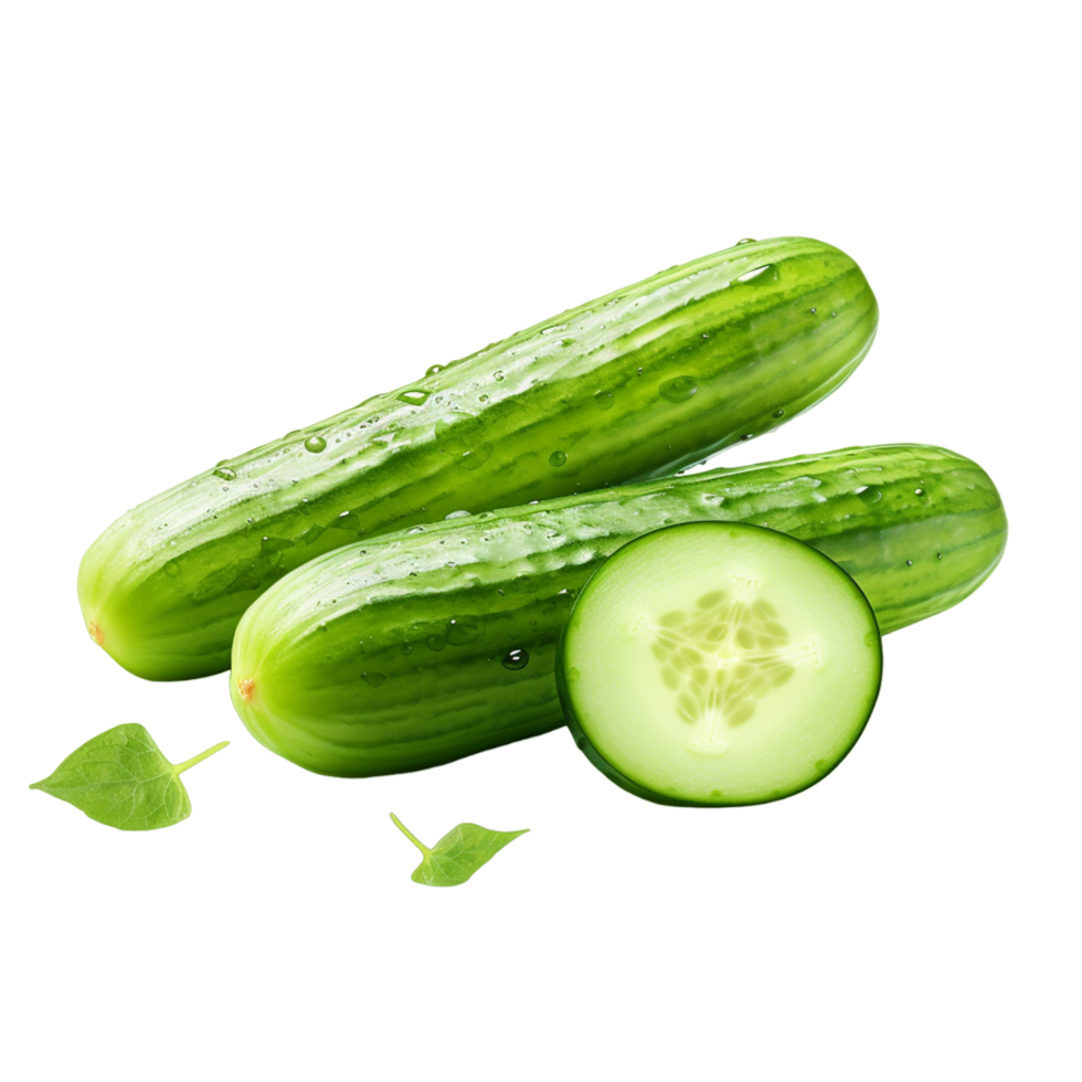 Three Cucumbers A Pile Of Fresh Whole And Sliced Green Cucumbers Photo Of Cucumber Ai Generated