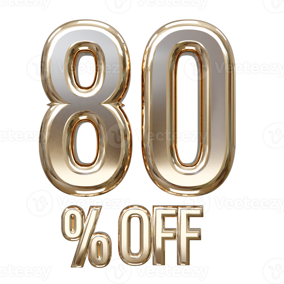 80 percent off sale text illustration element 34336792 PNG 80 percent off sale text illustration element 34336792 PNG