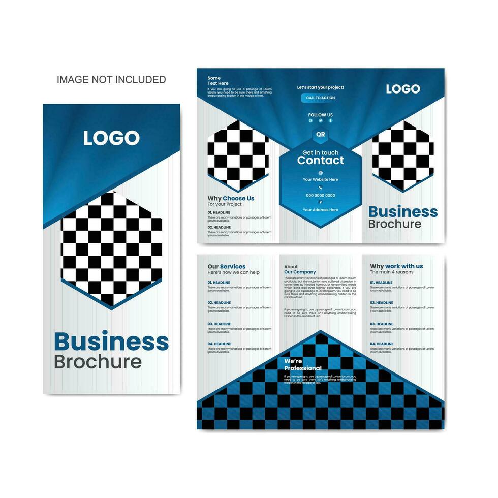 Corporate Business Trifold Brochure Template Modern Creative And Professional Tri Fold