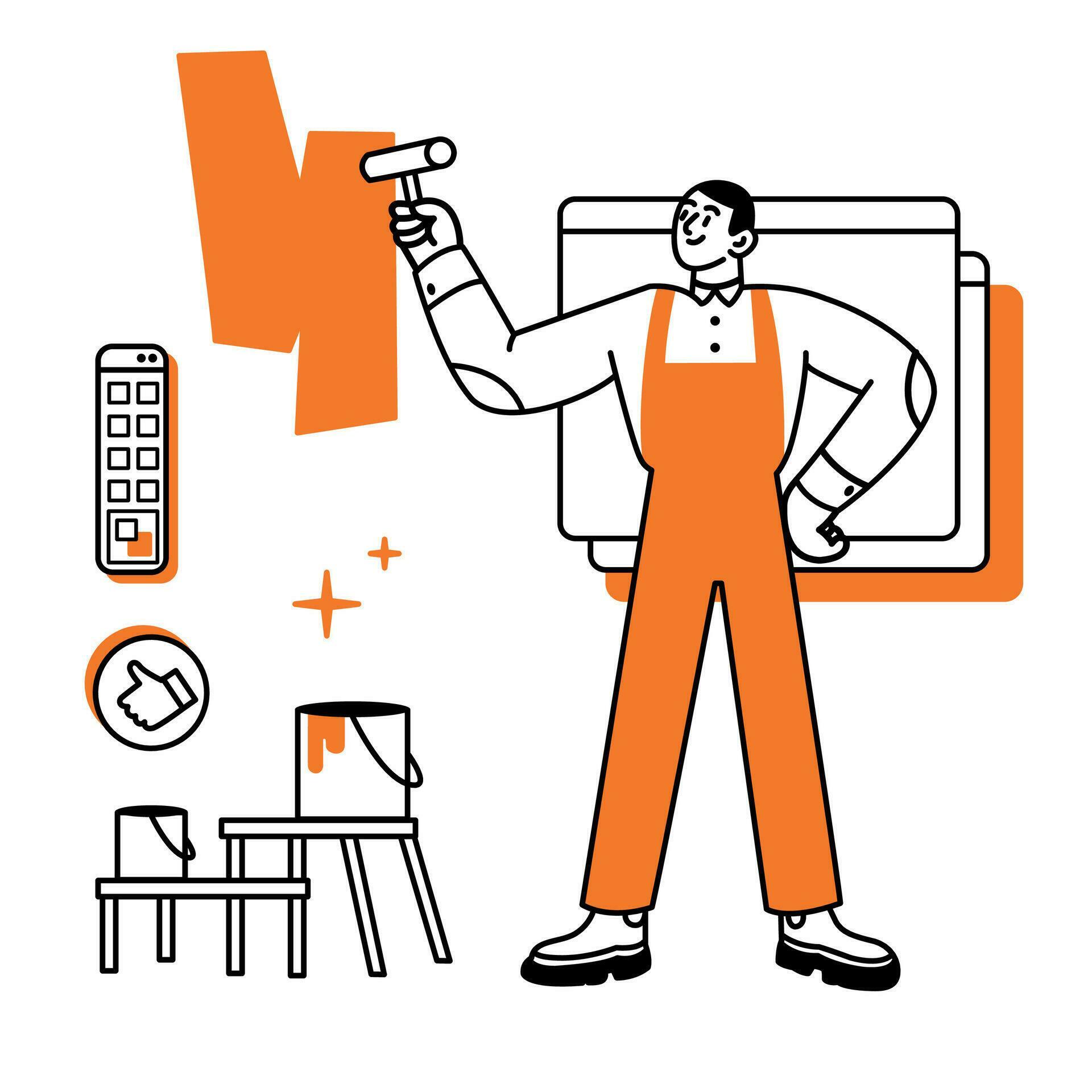 Set Of Ui And Ux Designers Who Create Functional Web Interface Design 2885