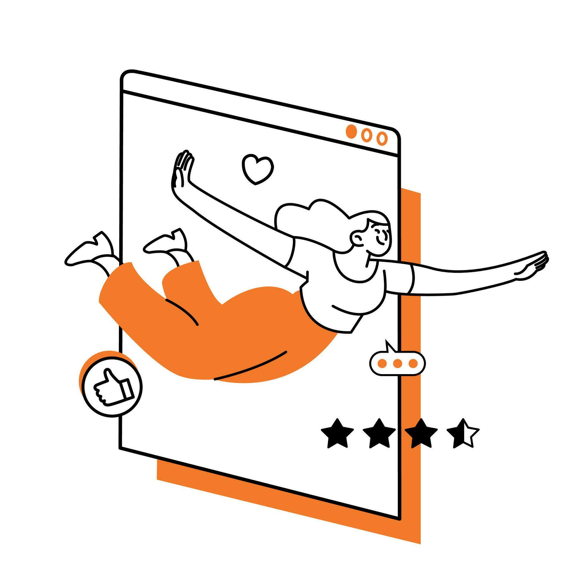 Set of UI and UX designers who create functional web interface design ...