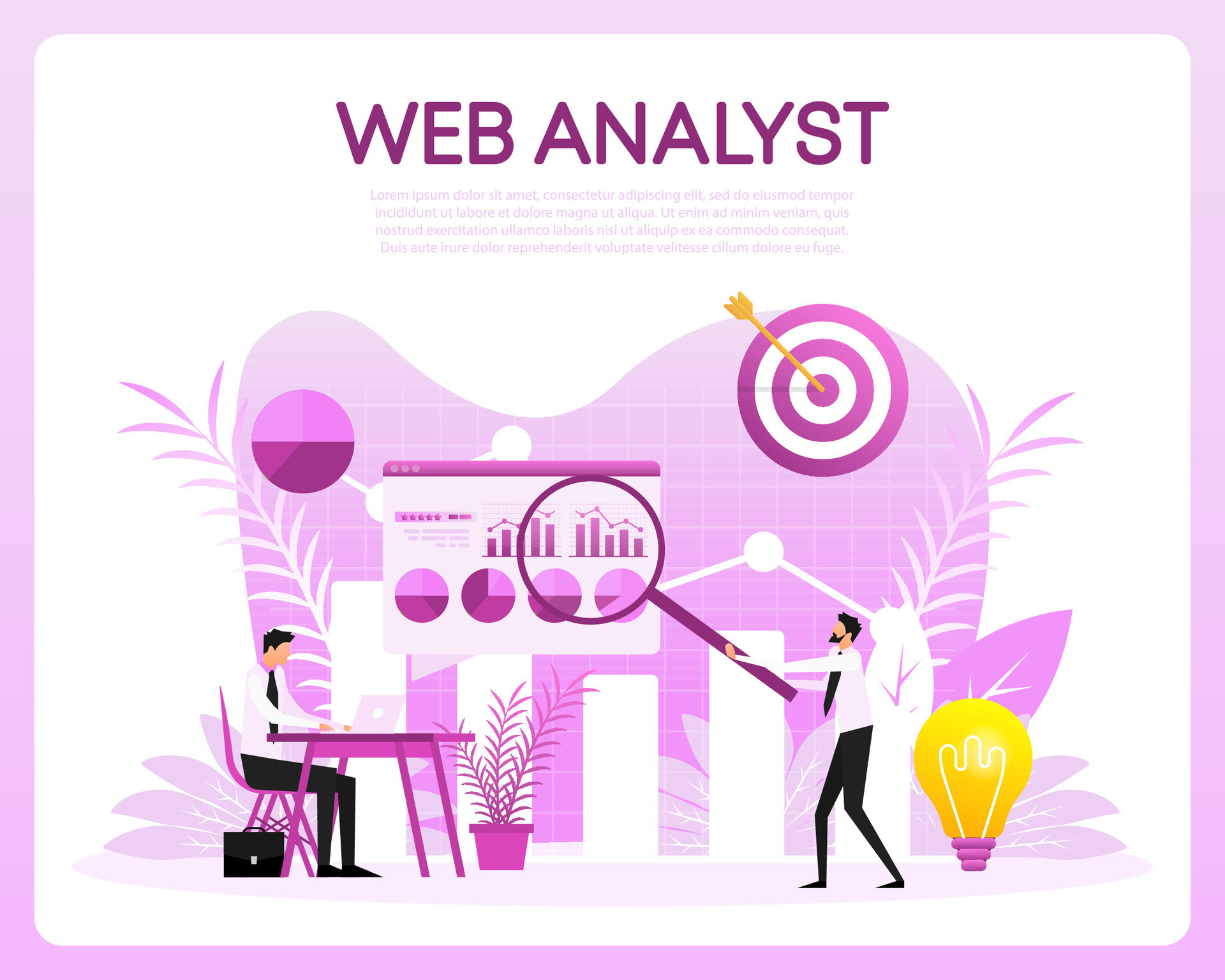 Web Analysing Financial Data Analytic Business Statistical Analysis 34340588 Vector Art At