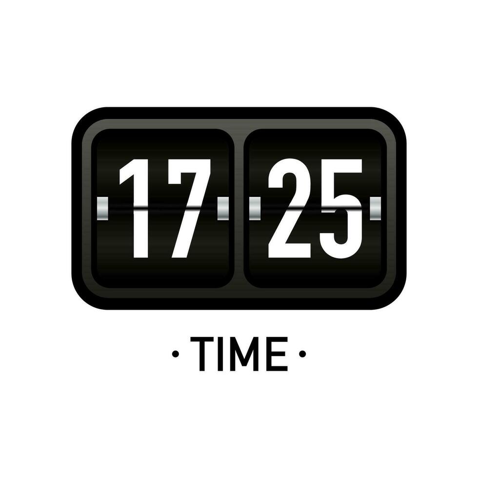 Countdown timer. Clock counter. Mechanical scoreboard. Vector template ... Countdown timer. Clock counter. Mechanical scoreboard. Vector template ...