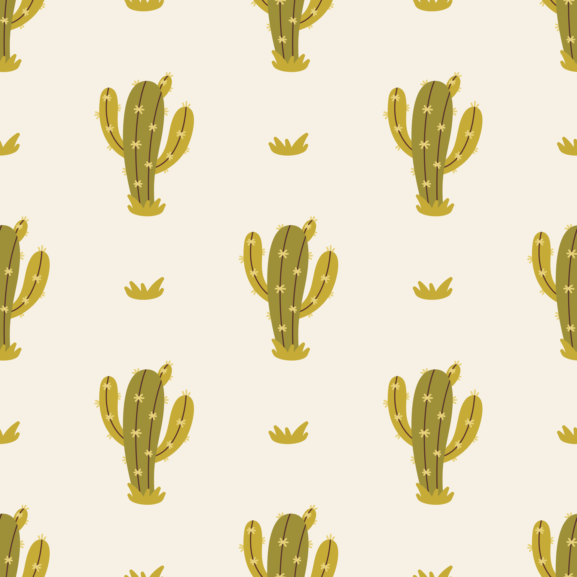 cactus boho sin costura modelo. cactus repetir antecedentes impresión ...